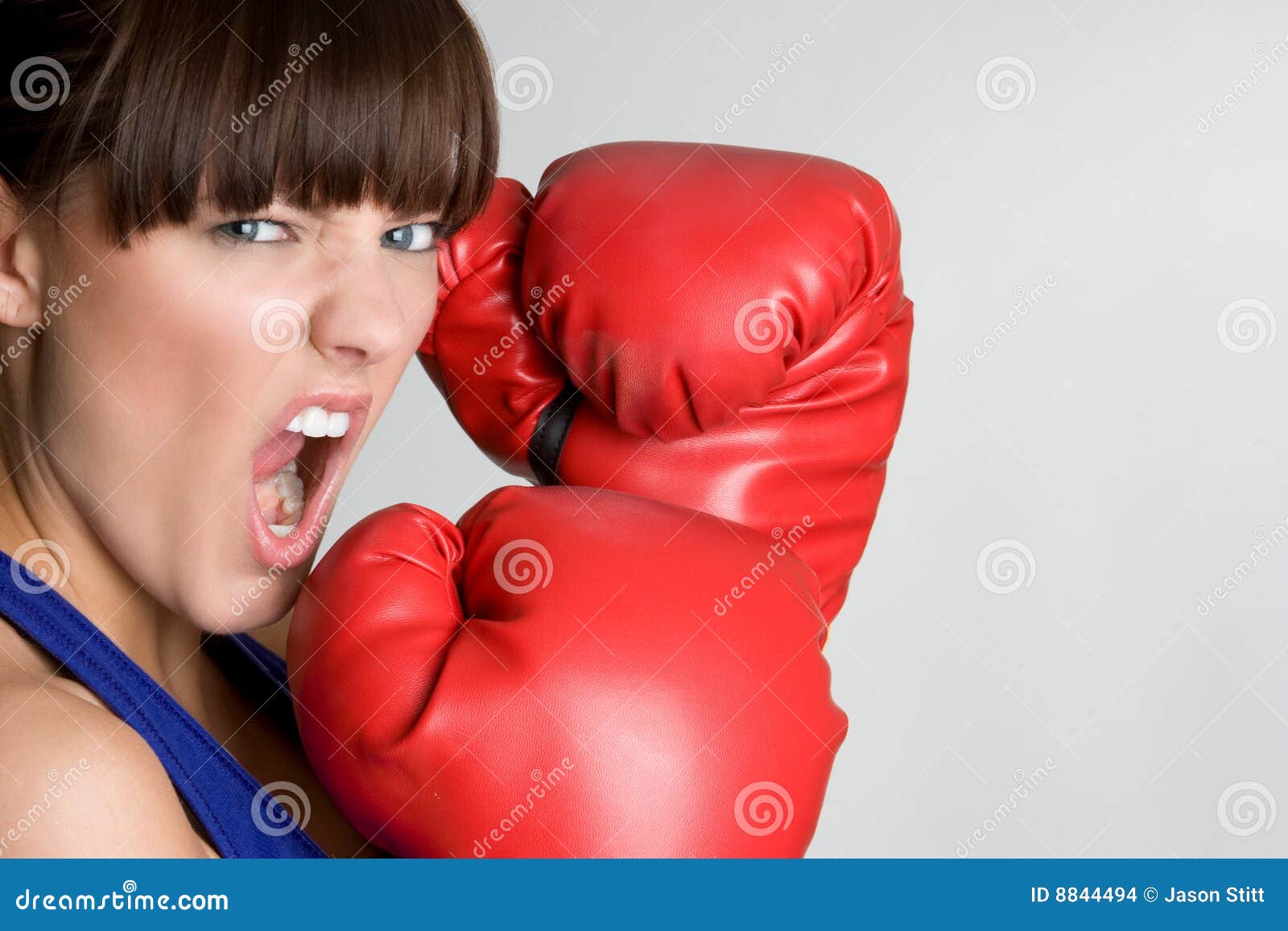 Boxeador enojado foto de archivo. Imagen de persona, hermoso - 8844494