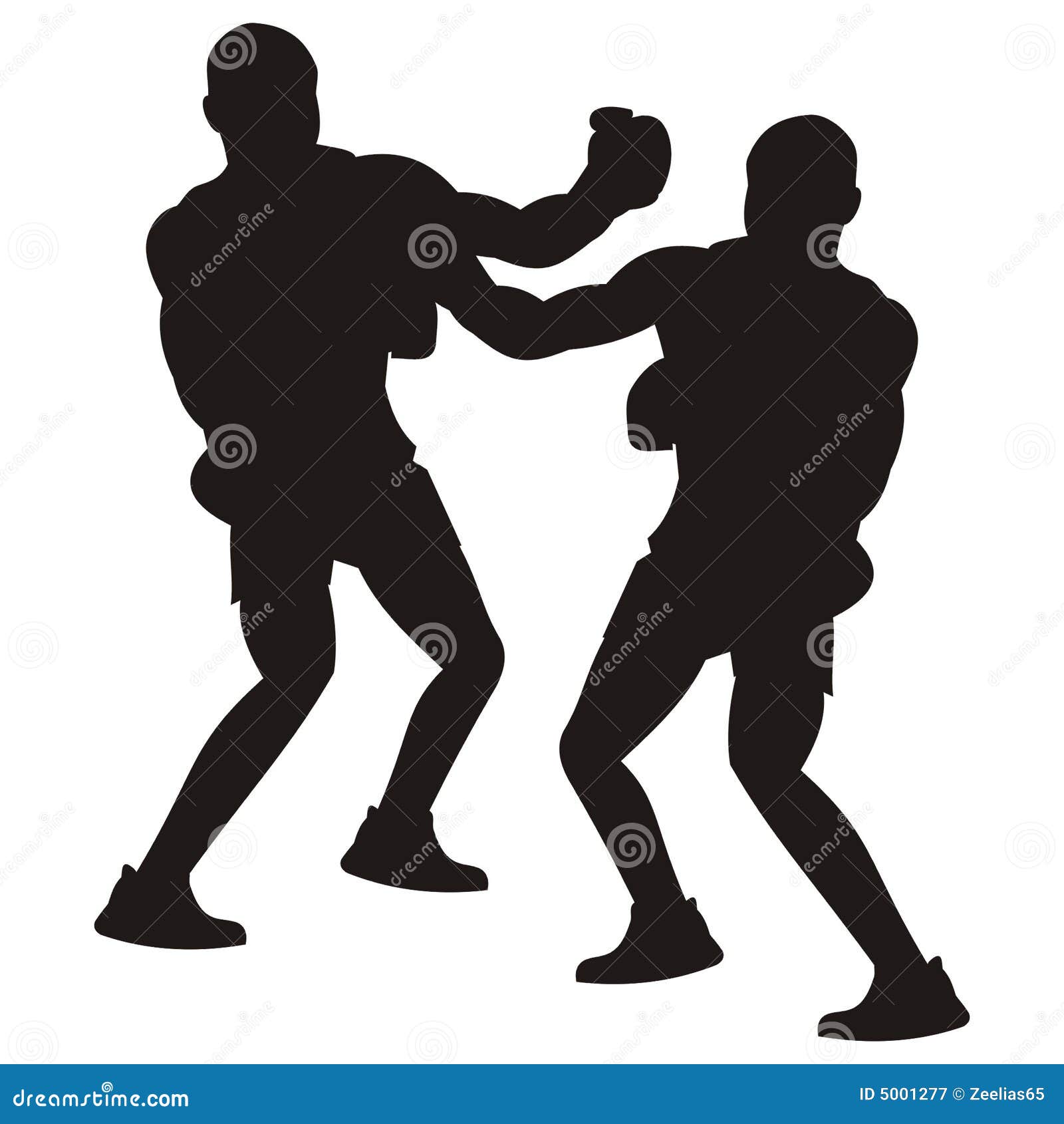 Boxeadores ilustración del vector. Ilustración de patinazo - 5001277