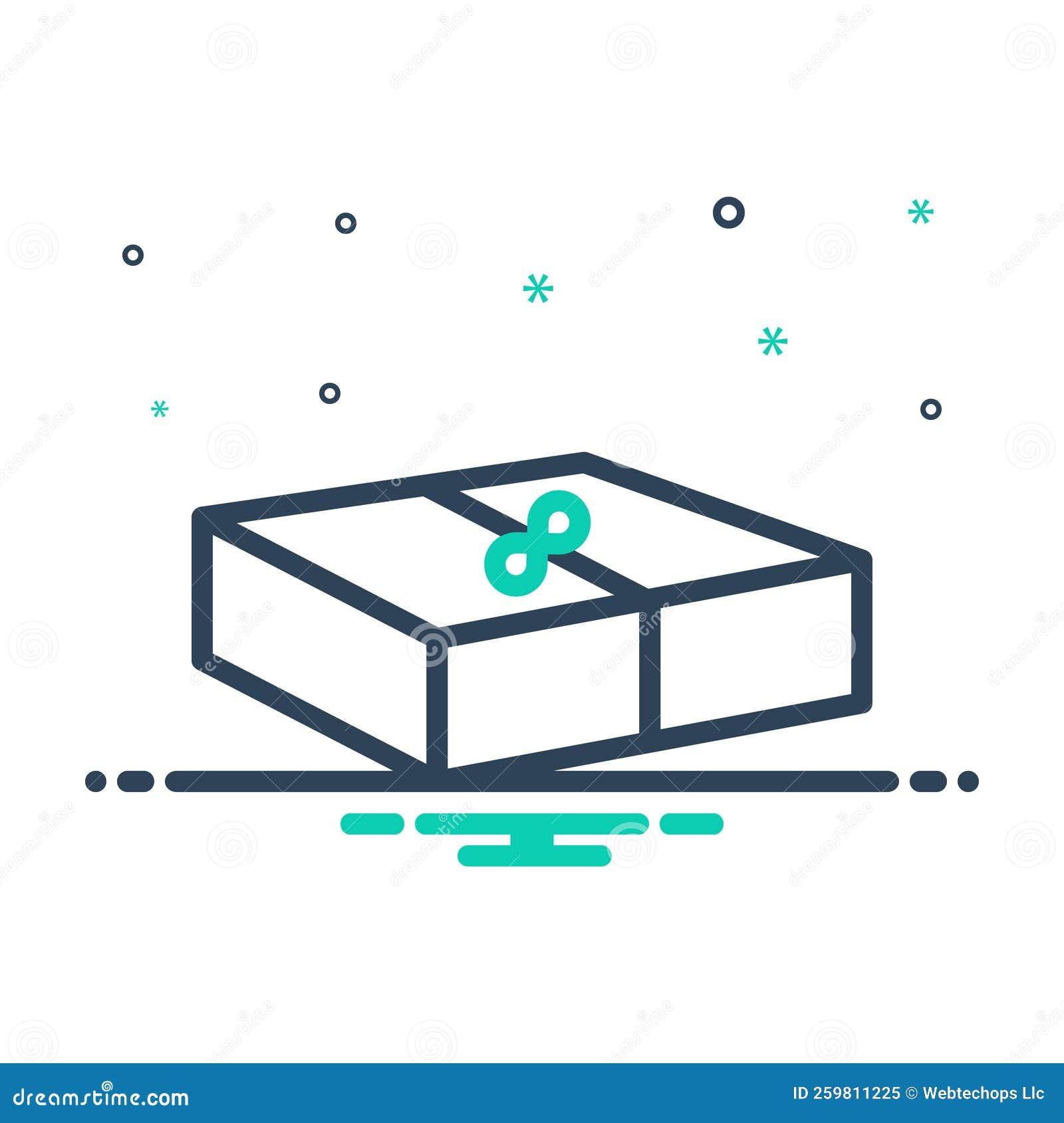 Mix Icon for Boxed, Packet and Package Stock Illustration ...