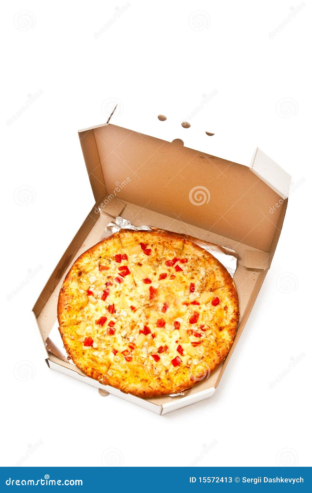 Boxed pizza stock image. Image of pepperoni, packaging - 15572413