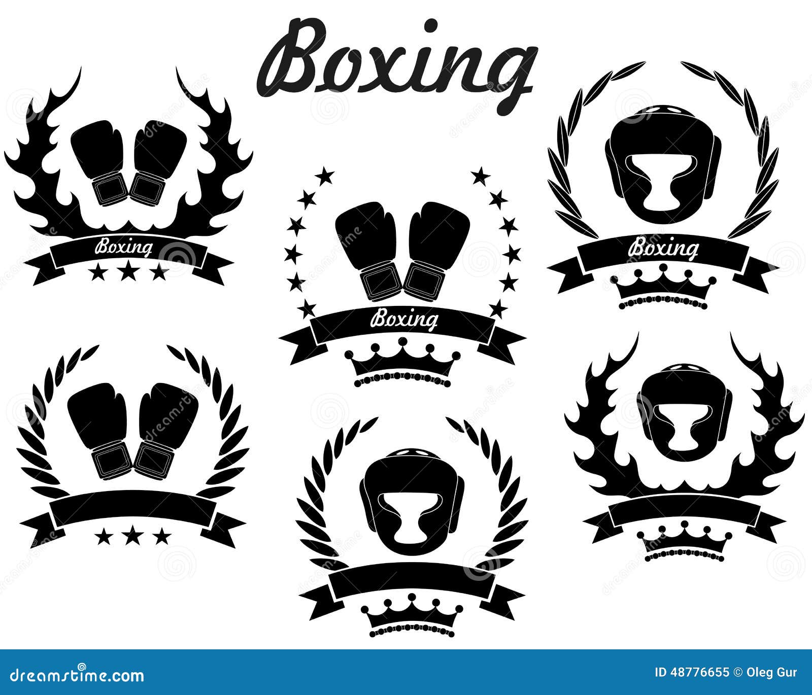 Boxeo ilustración del vector. Ilustración de conjunto - 48776655