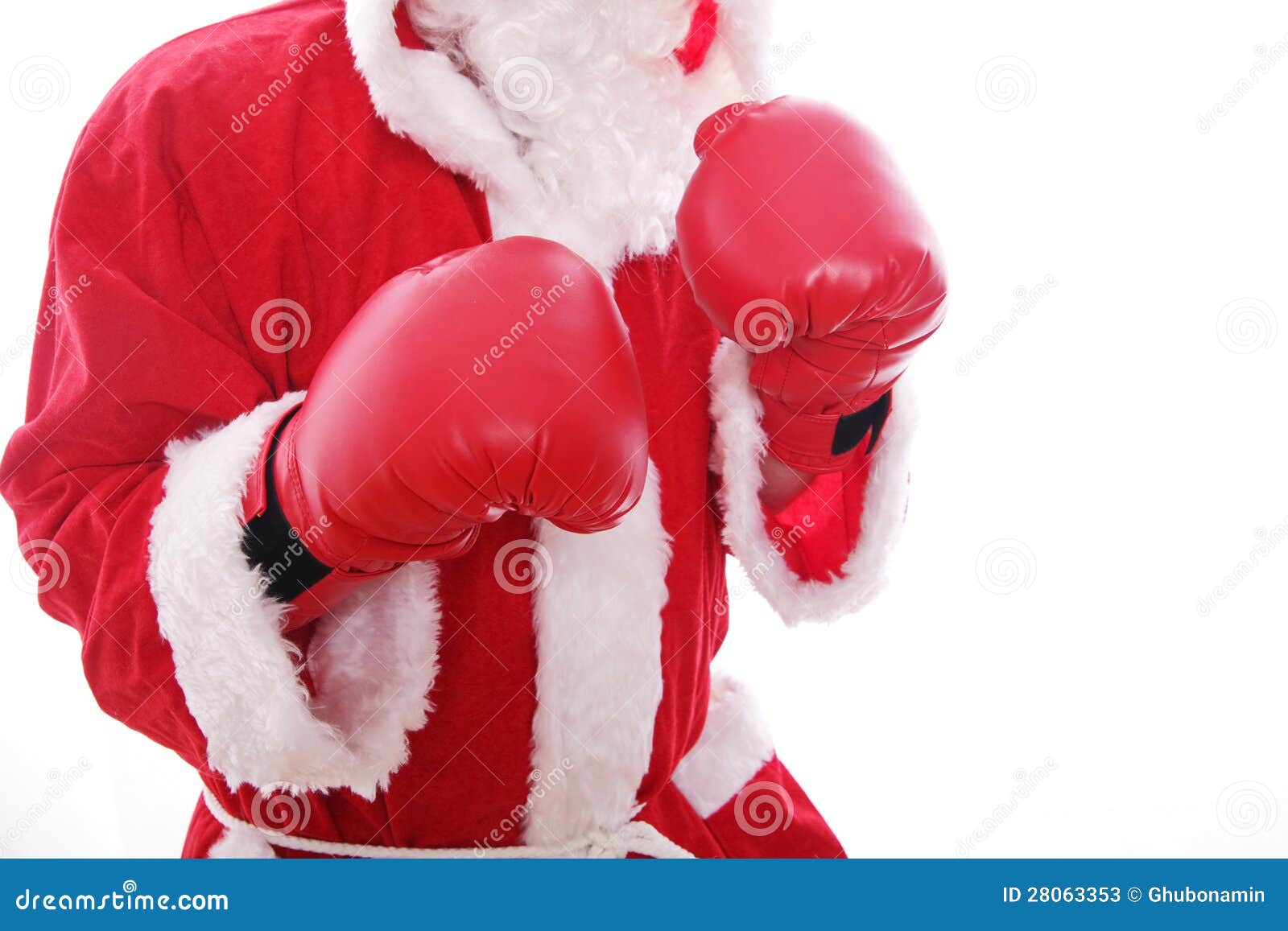 Boxeo de Pap? Noel imagen de archivo. Imagen de golpeo - 28063353