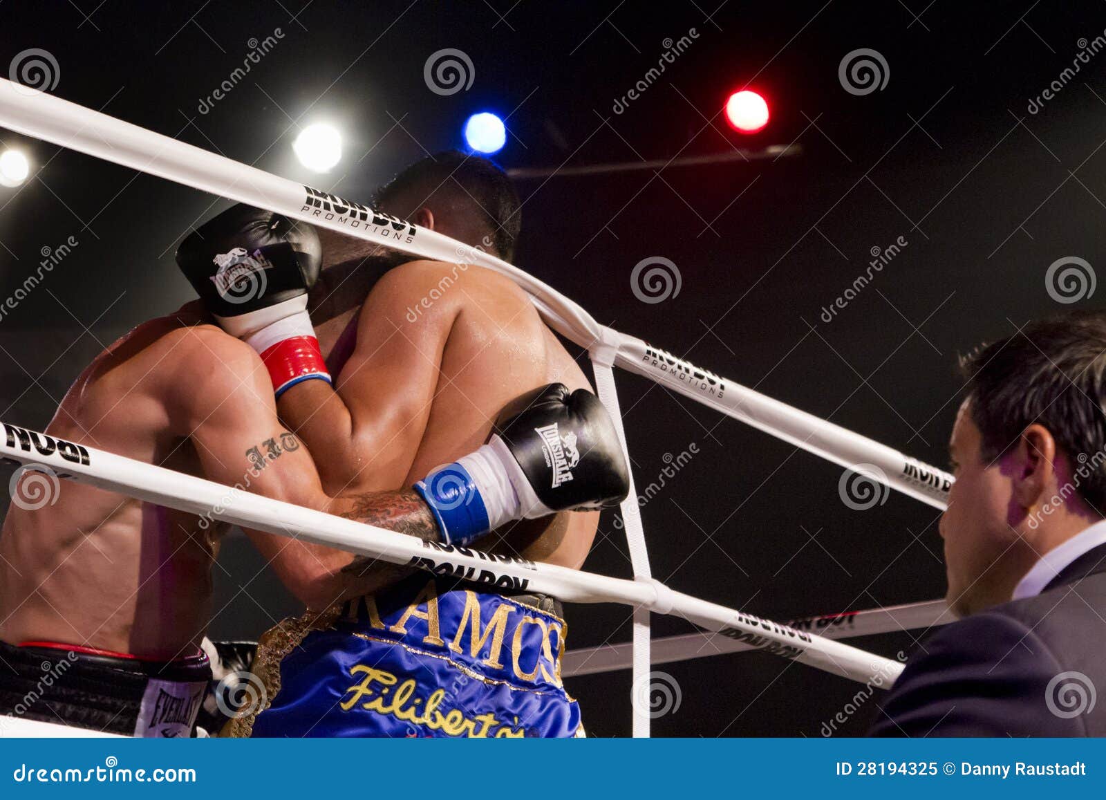 Boxeo Profesional Contra Las Cuerdas Imagen editorial - Imagen de juez ...