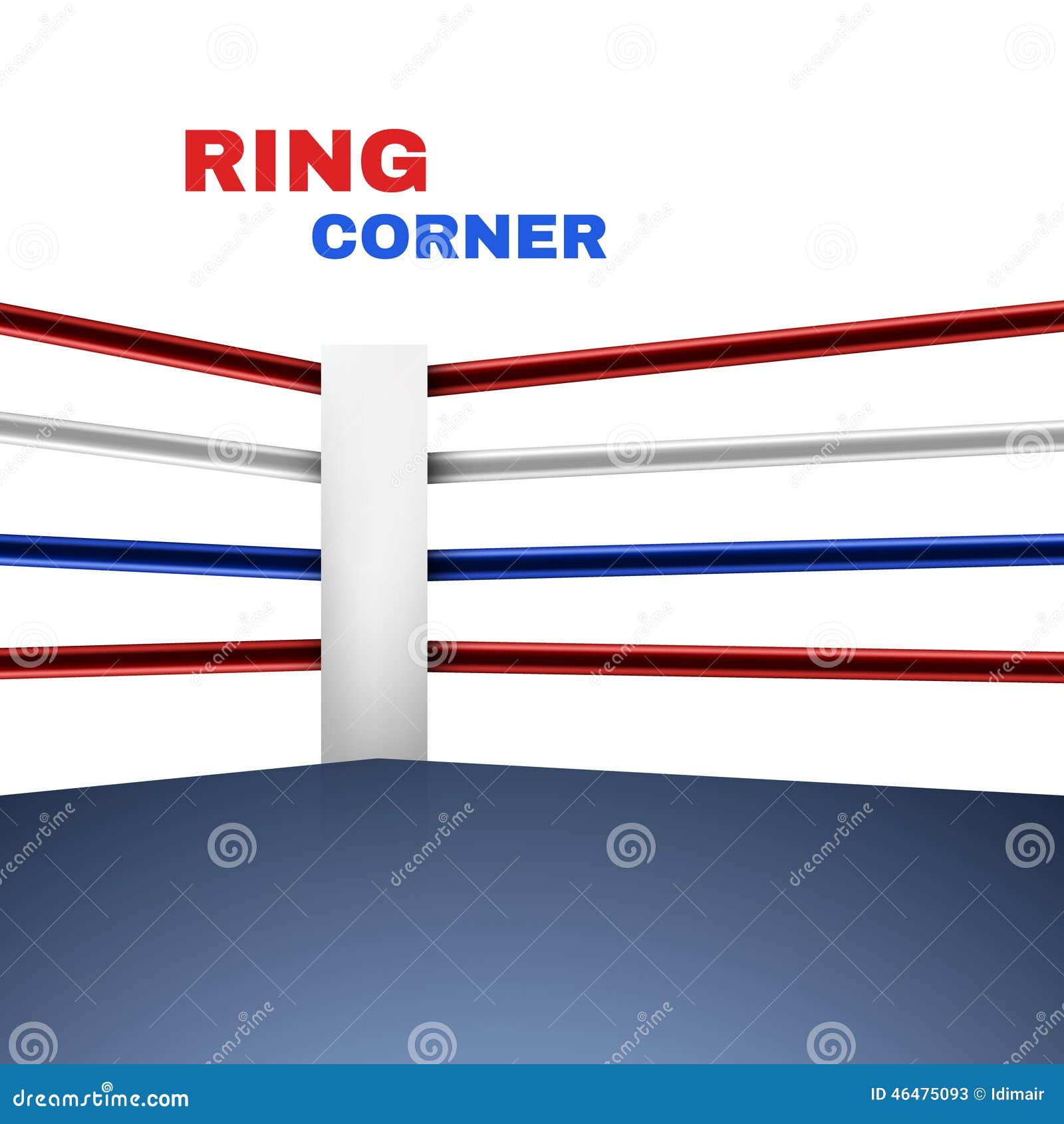 Boxeo Ring Corner Vector ilustración del vector. Ilustración de anillo ...