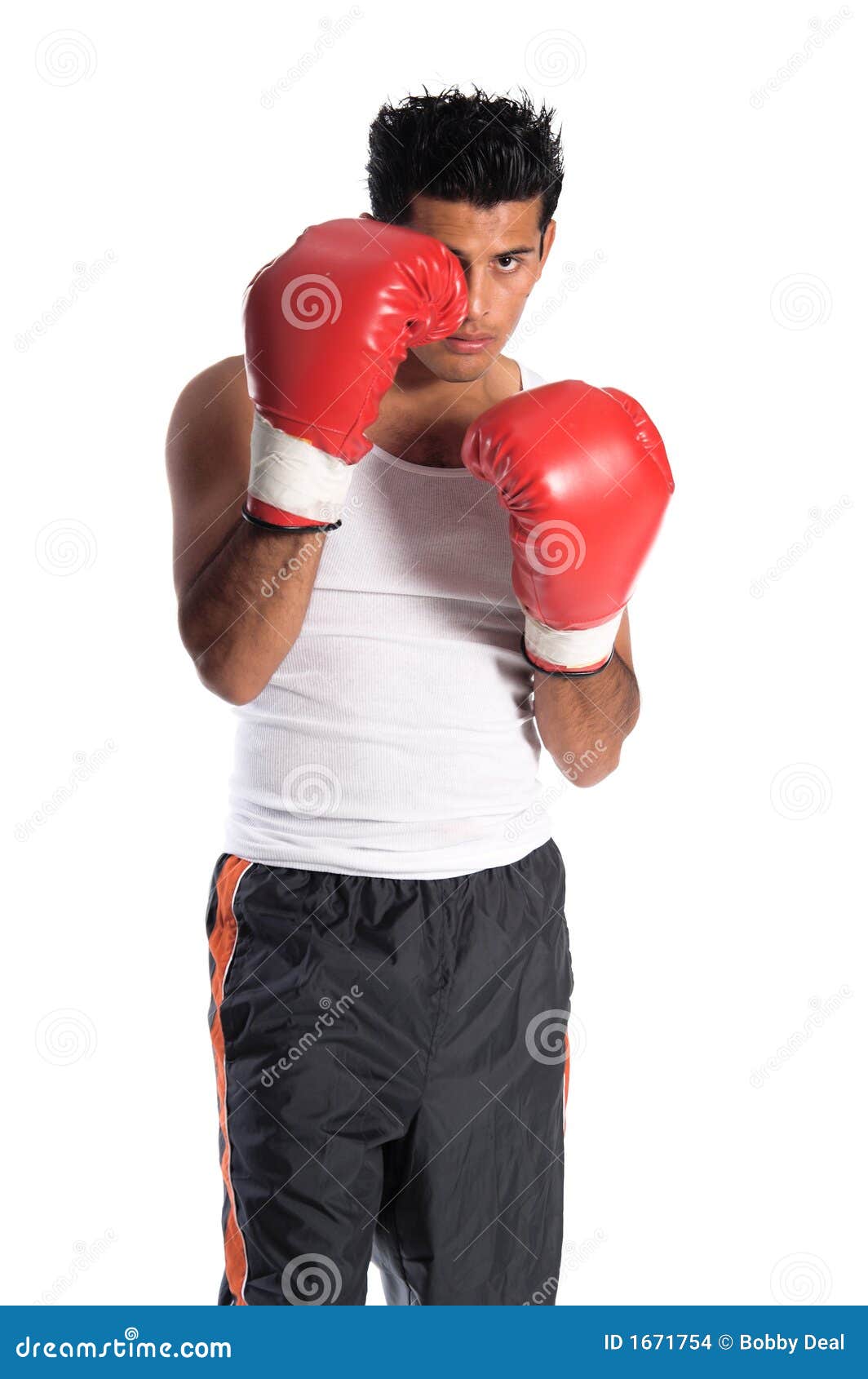 Boxer stock photo. Image of gloves, isolated, puncher - 1671754