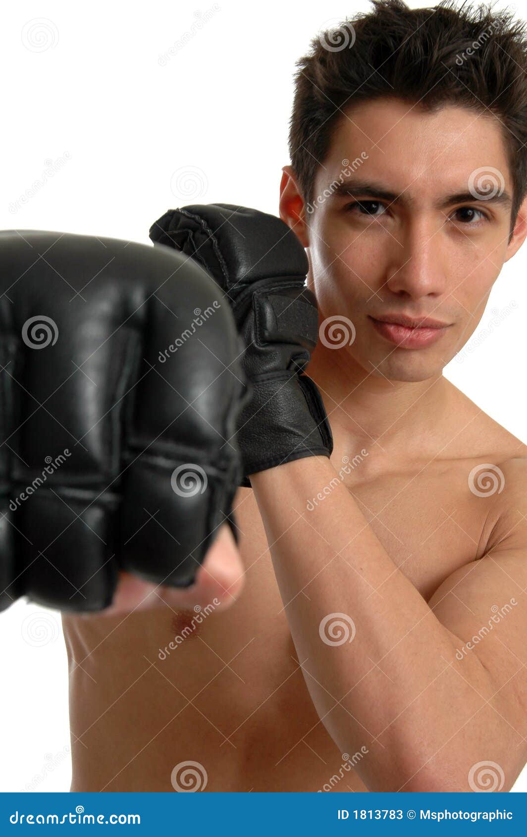 Boxer stock image. Image of handsome, face, fight, pecs - 1813783