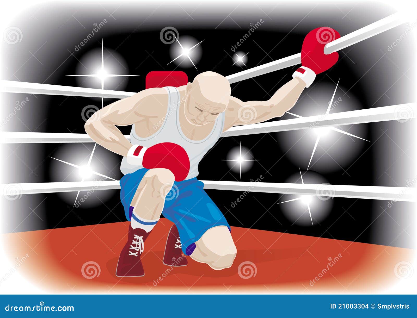 Boxer stock vector. Illustration of competition, defeat - 21003304