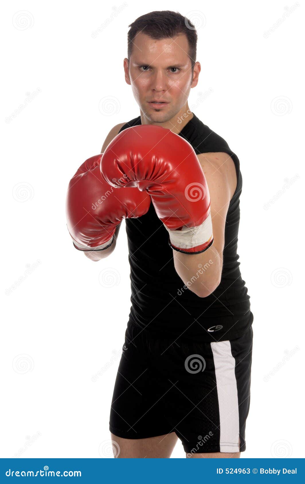 Boxer stock image. Image of isolation, male, training, boxing - 524963