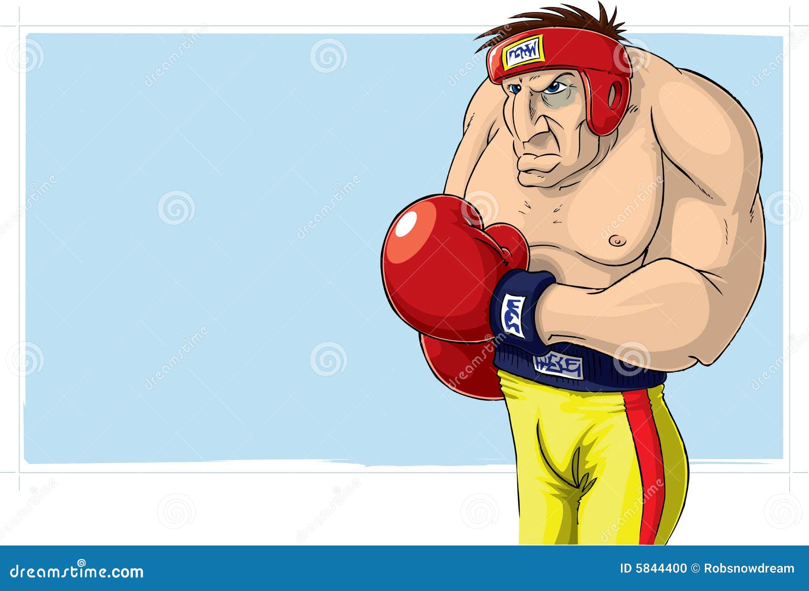 Boxer stock vector. Illustration of badge, humor, clip - 5844400