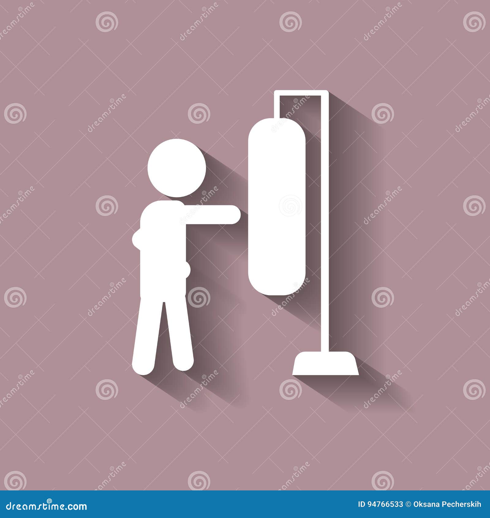 Sandbag For Boxer Graphic Symbol Cartoon Vector | CartoonDealer.com ...