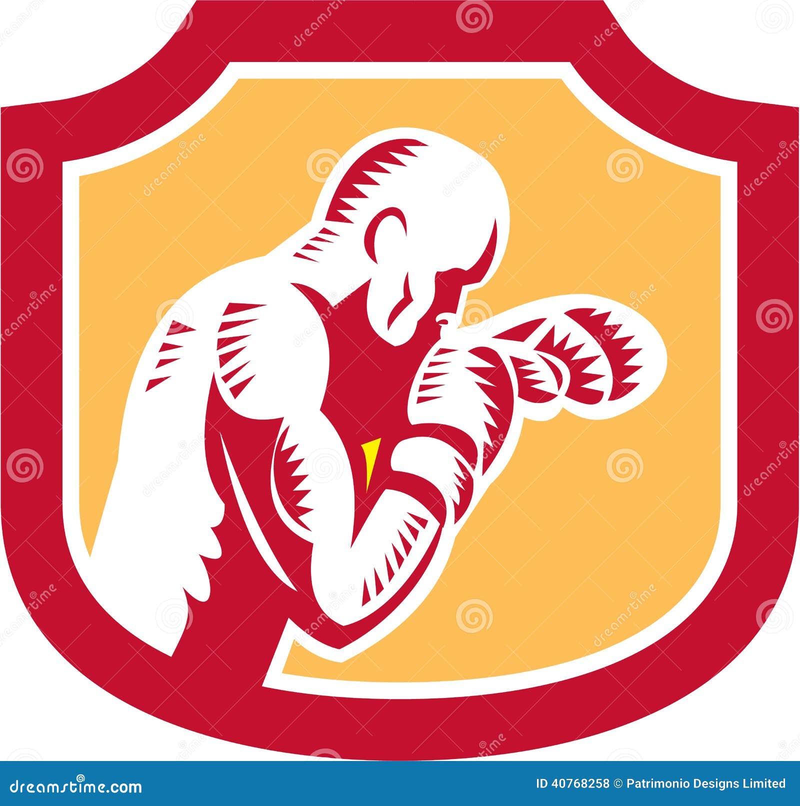 Boxer Jabbing Boxing Side View Continuous Line Drawing Vector ...