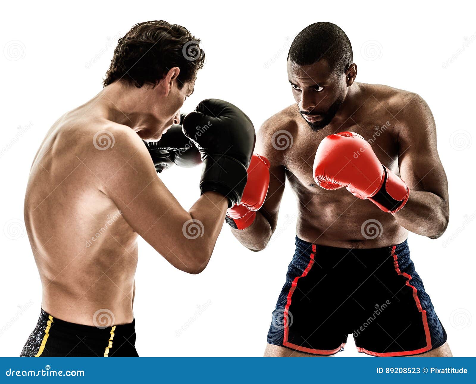 Boxer Boxing Men Isolated People Stock Image - Image of fighters ...