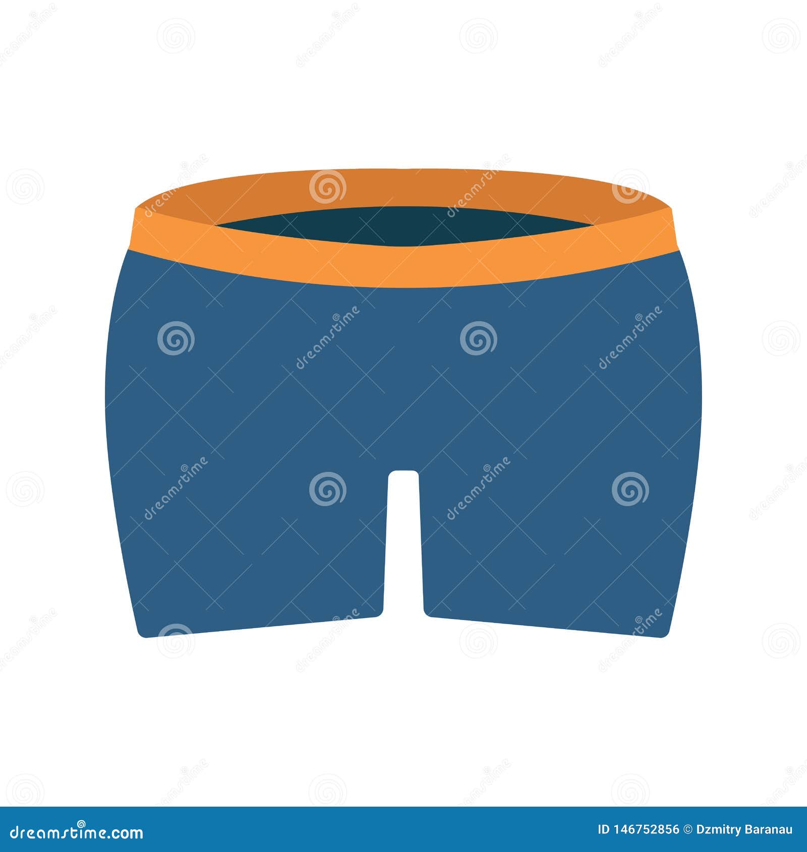 Boxer Briefs Clothes Model Fitness Vector Flat Icon Underpants Man
