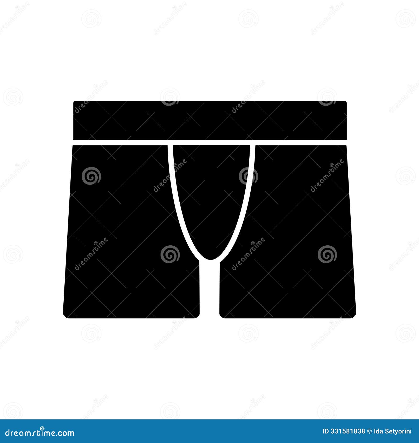 Boxer Briefs Icon Illustration Element Design Stock Illustration ...