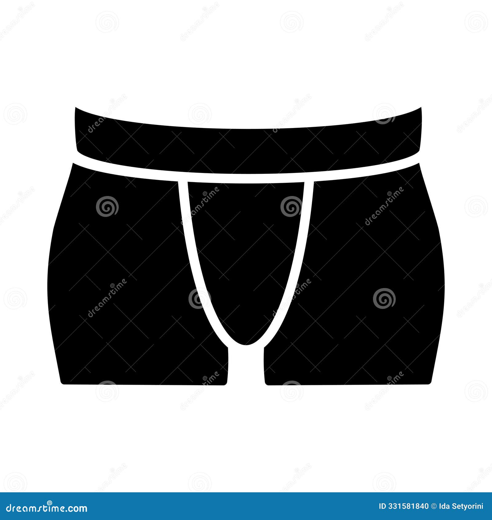 Boxer Briefs Icon Illustration Element Design Stock Illustration ...