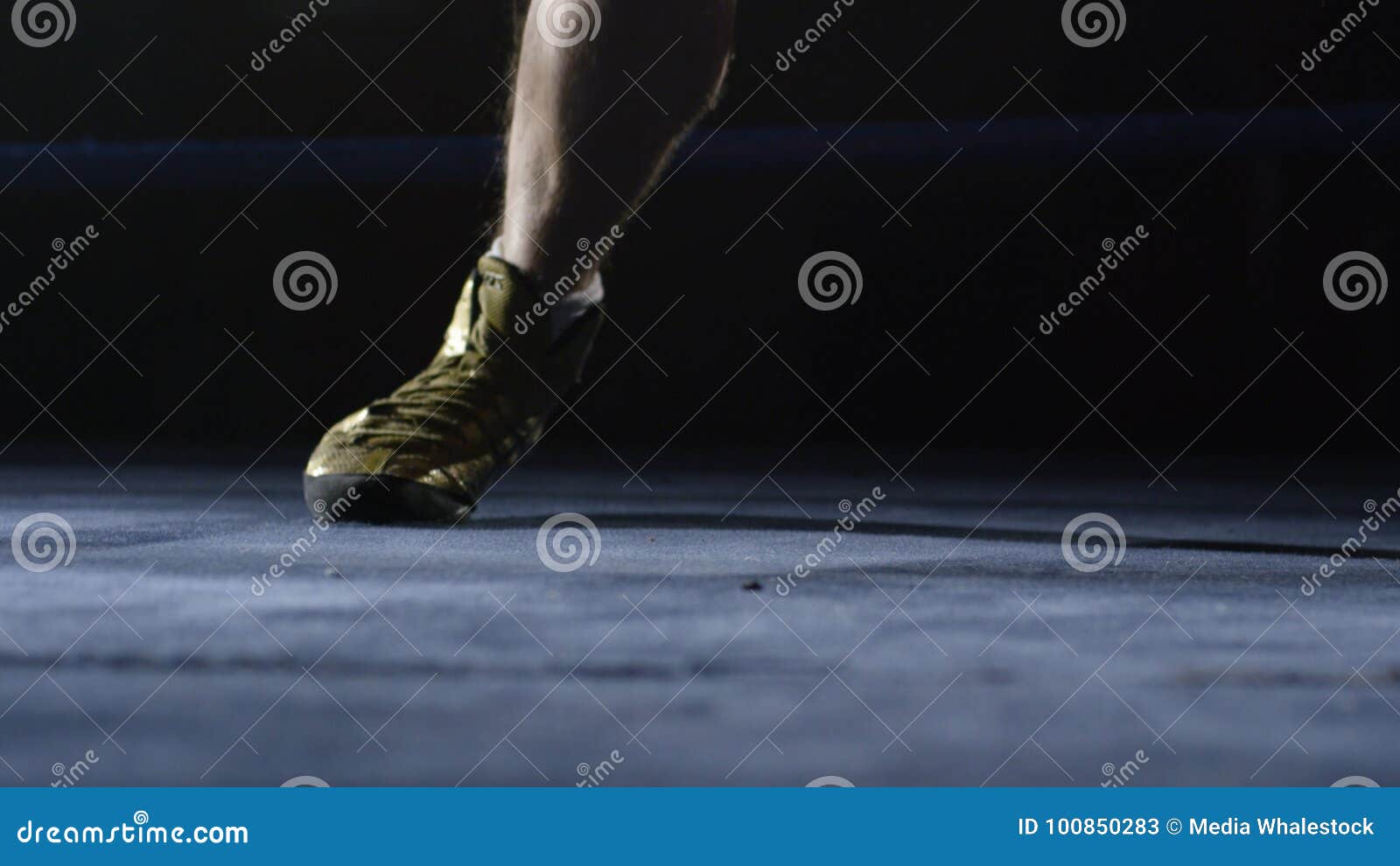 Boxer Doing Exercises Legs. Endurance Training for a Boxer, You only ...