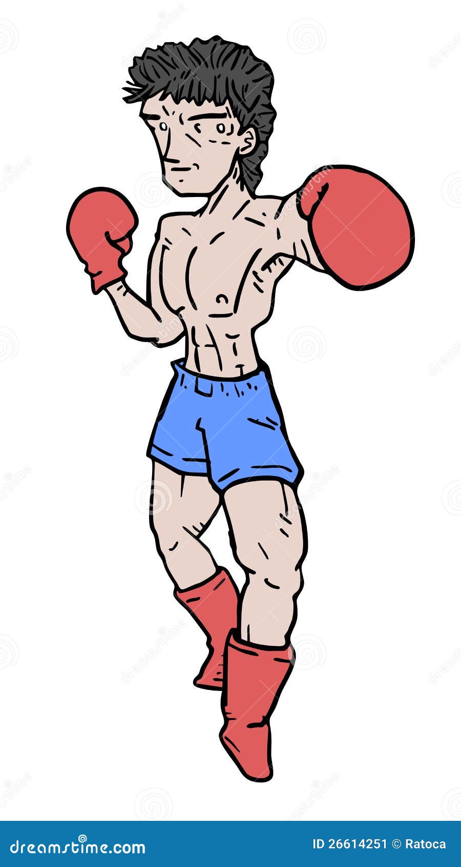 Boxer draw stock vector. Illustration of design, boxer - 26614251