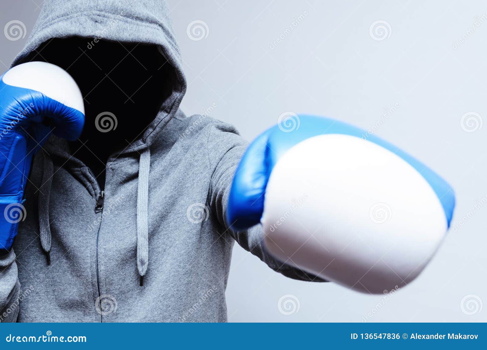 Boxer without a face stock photo. Image of blow, unknown - 136547836