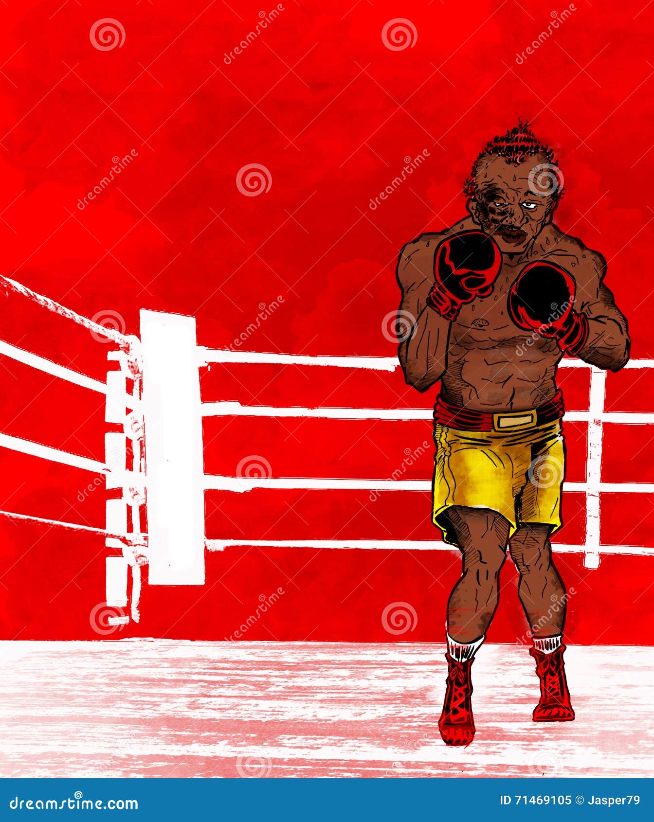 Boxer stock illustration. Illustration of rage, esporte - 71469105
