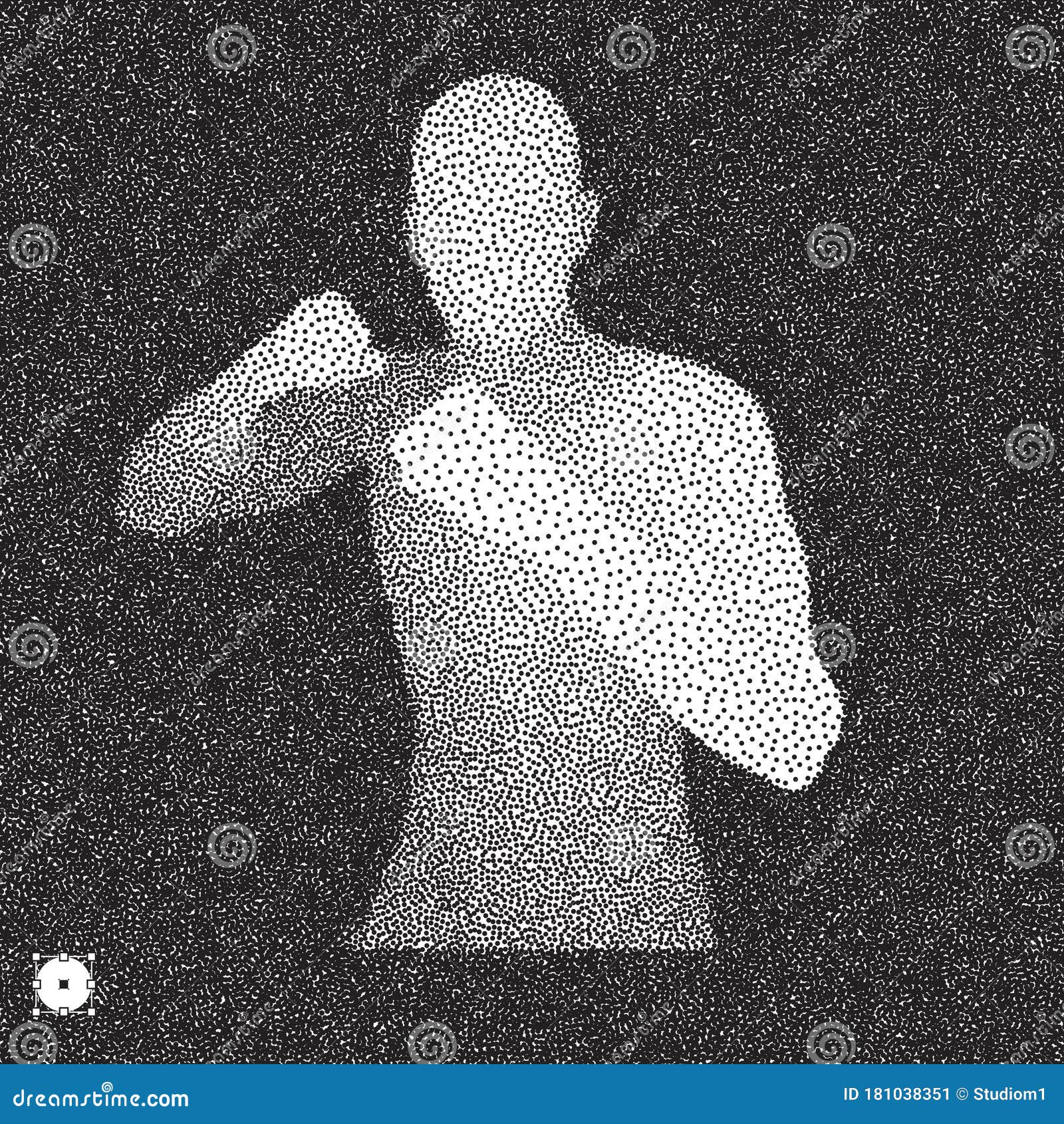 Boxer. Fighting Man. 3D Model Of Man. Human Body Model. Body Scanning ...