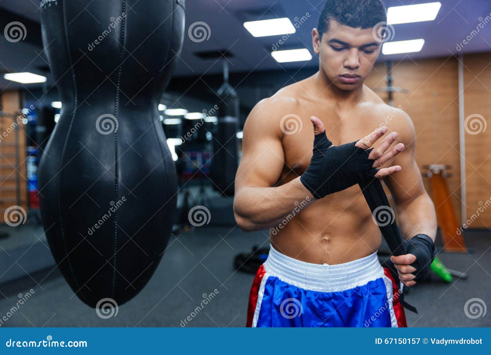 Boxer Getting Ready for Fight Stock Image - Image of battle, adult ...