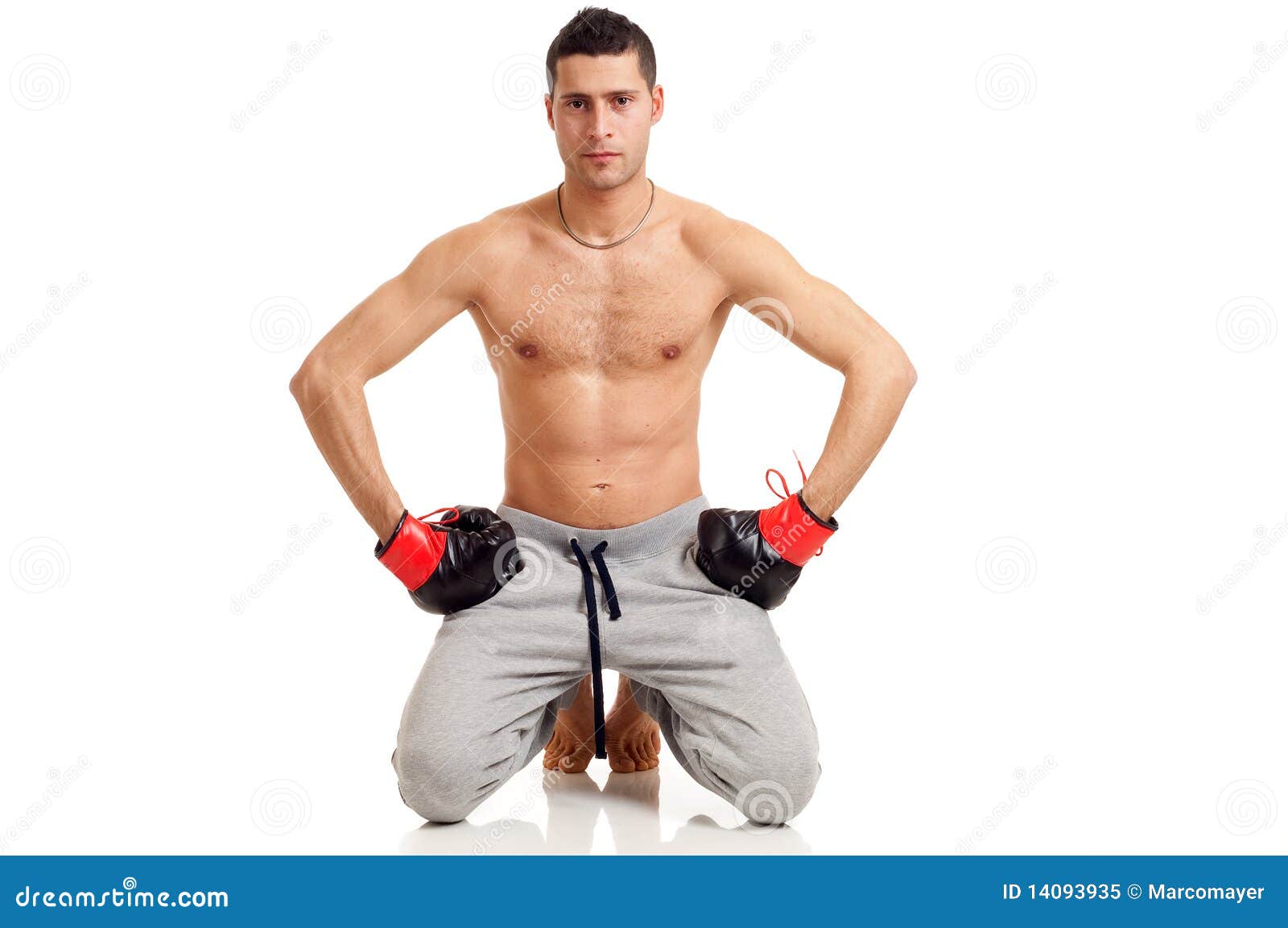 Boxer on the ground stock image. Image of fitness, fighter - 14093935