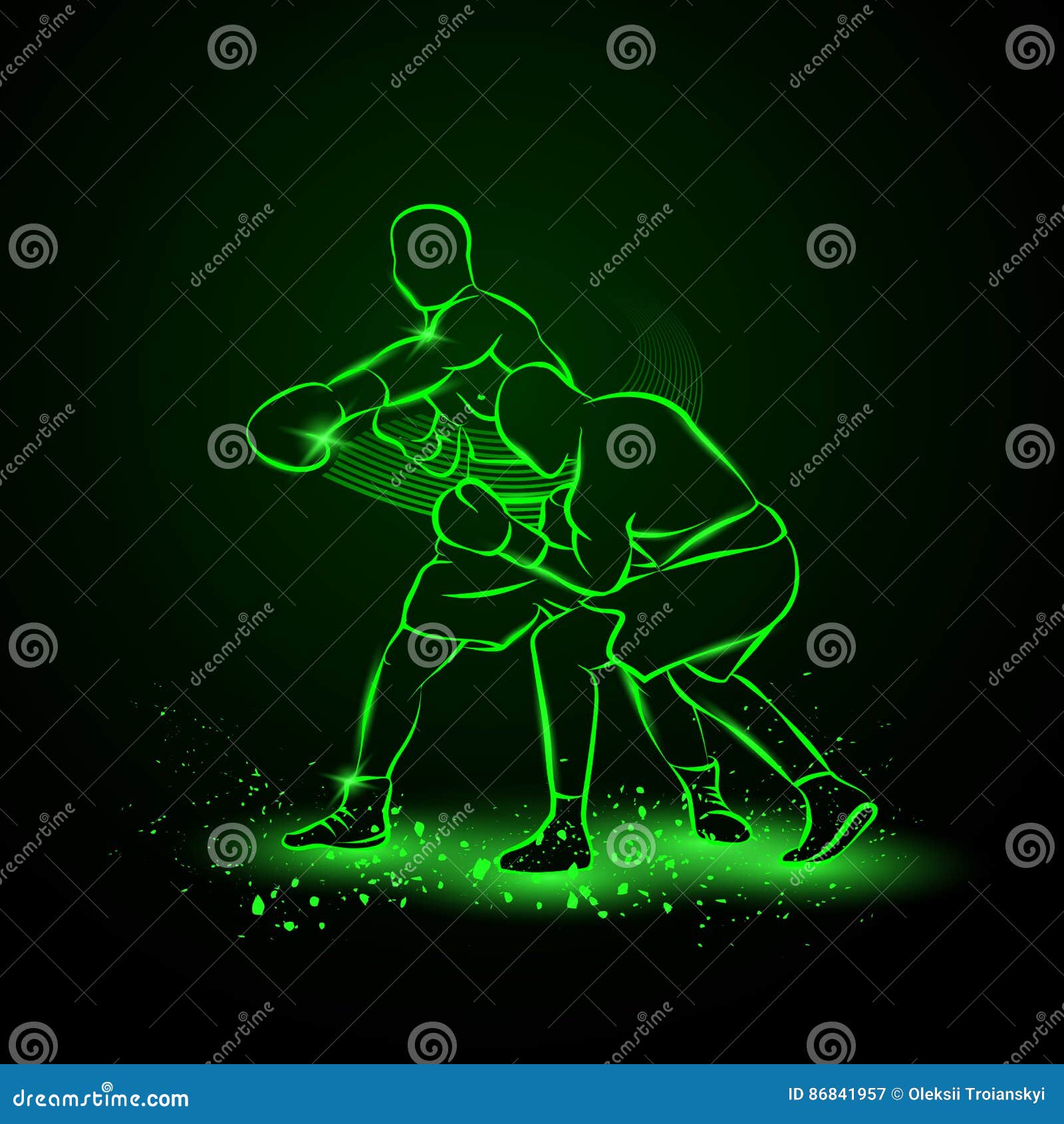 Knockout Vector Illustration | CartoonDealer.com #45637904