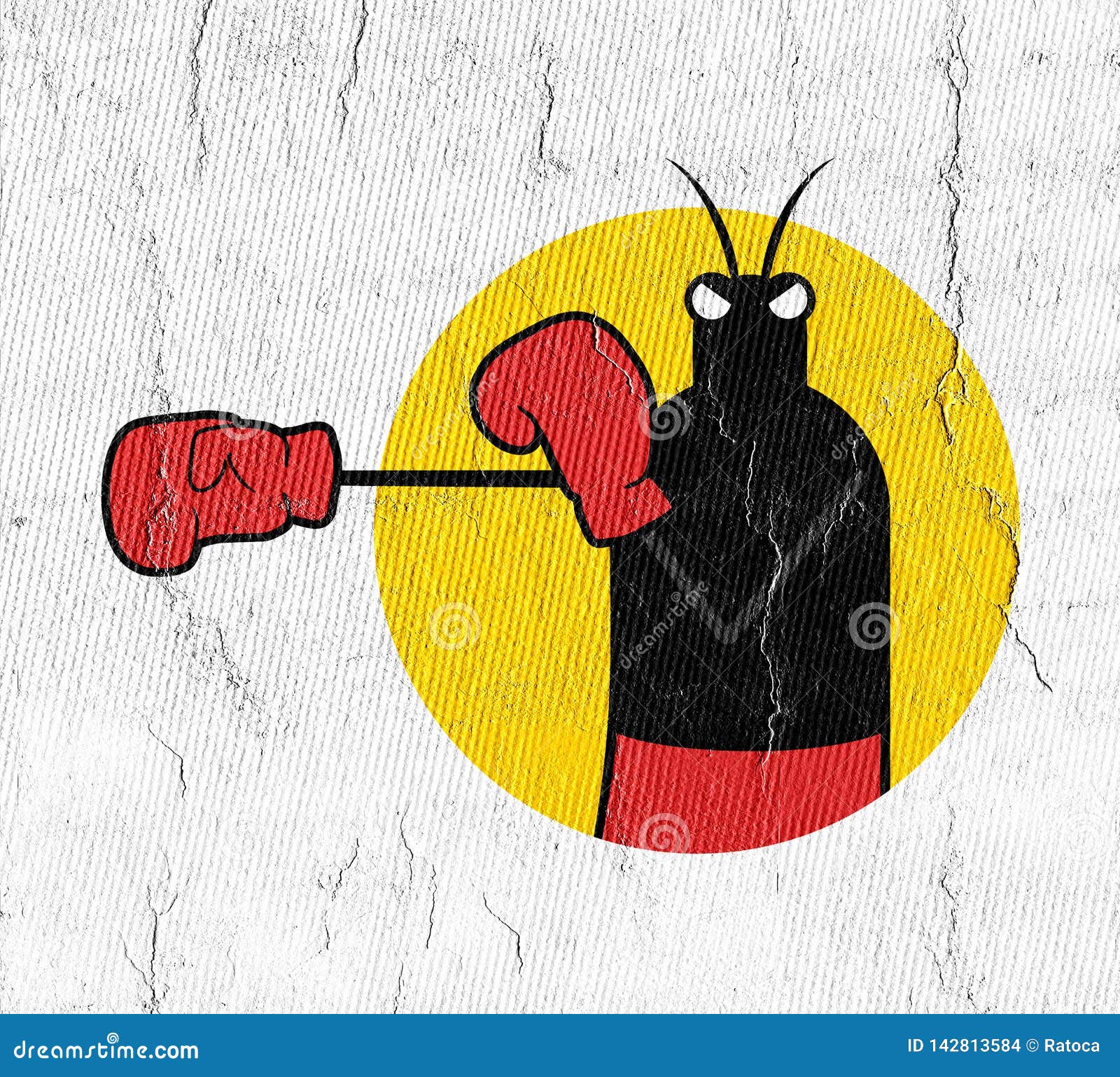 Boxer insect illustration stock illustration. Illustration of design ...