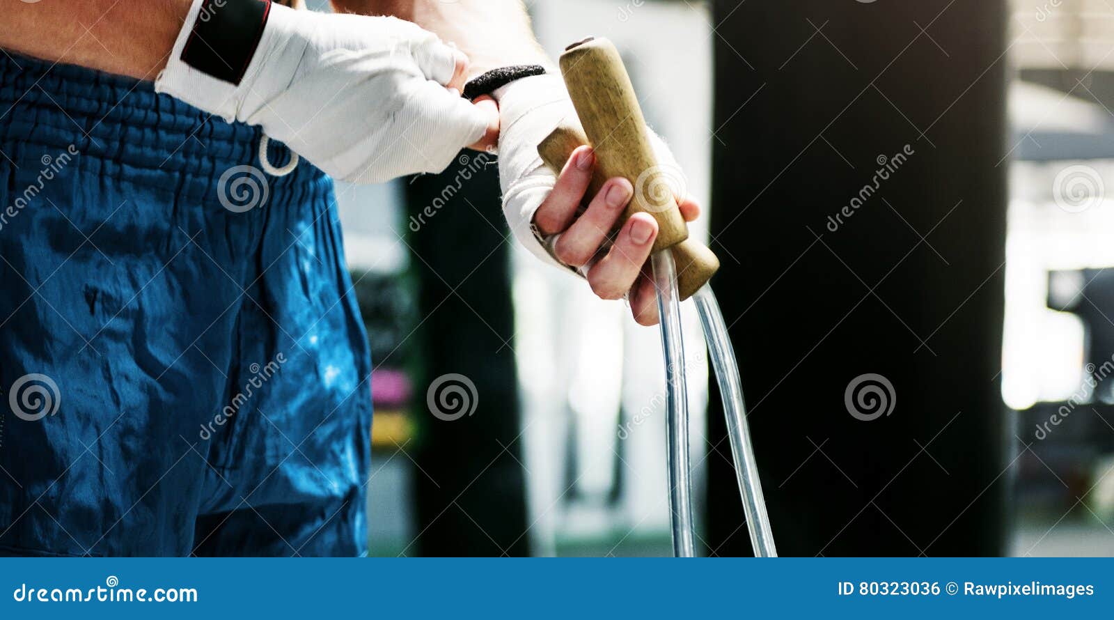 Boxer Jump Rope Training Strength Workout Concept Stock Photo - Image ...