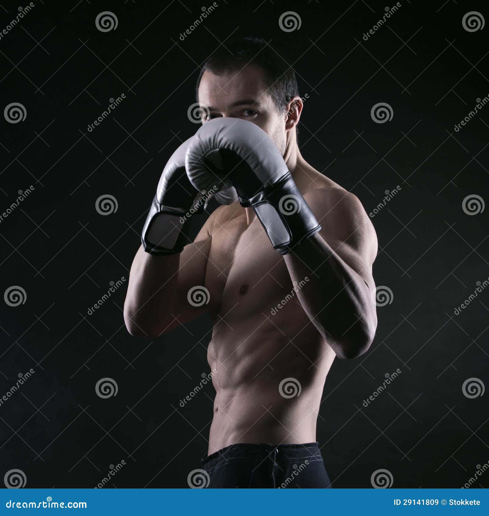 Boxer man stock image. Image of fighting, horizontal - 29141809