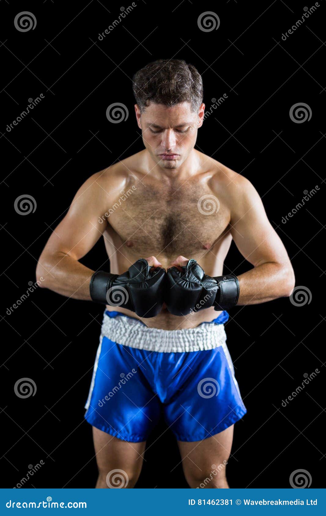 Boxer Performing Boxing Stance Stock Image - Image of boxer, exercise ...