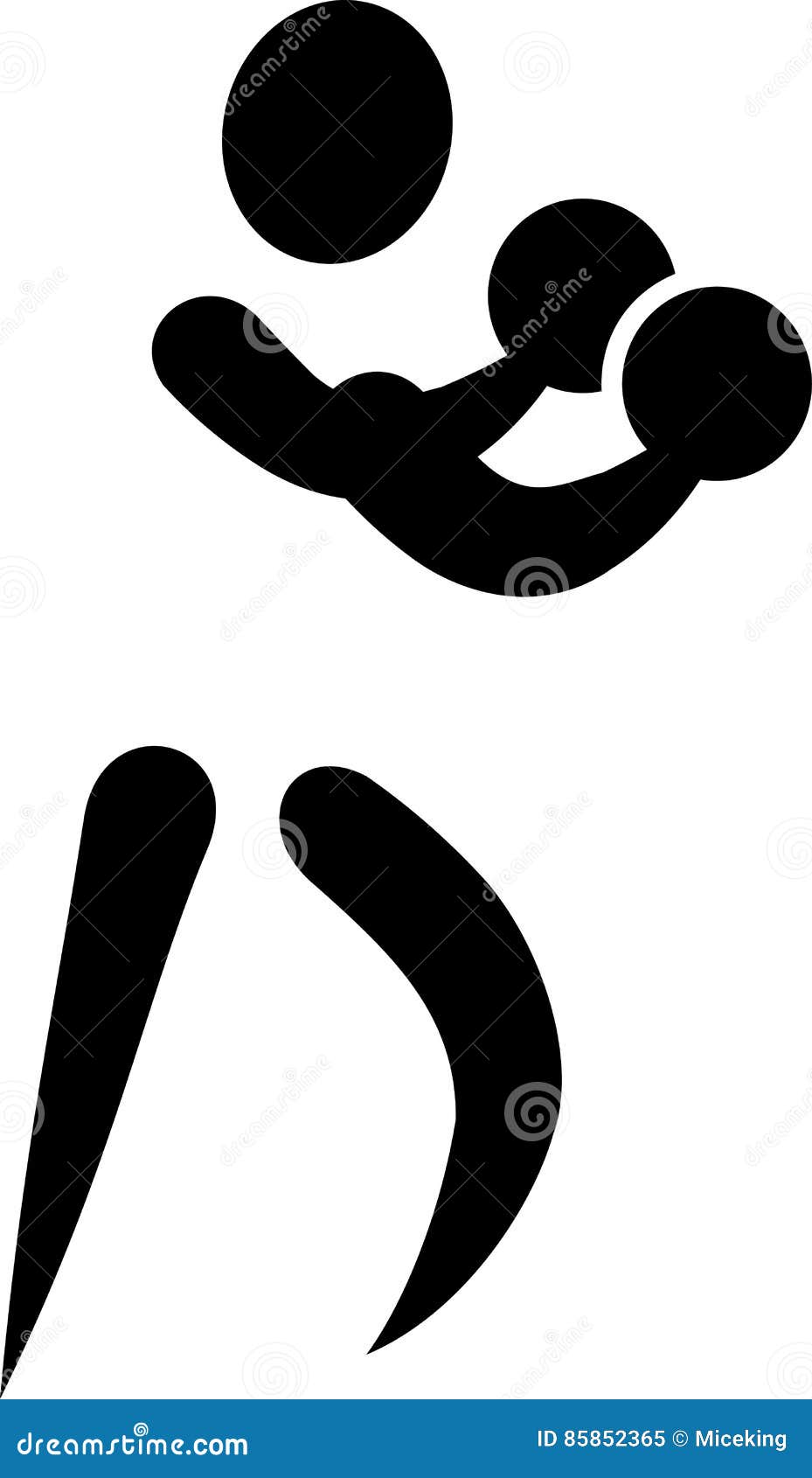 Boxer Pictogram Boxing stock vector. Illustration of icon - 85852365