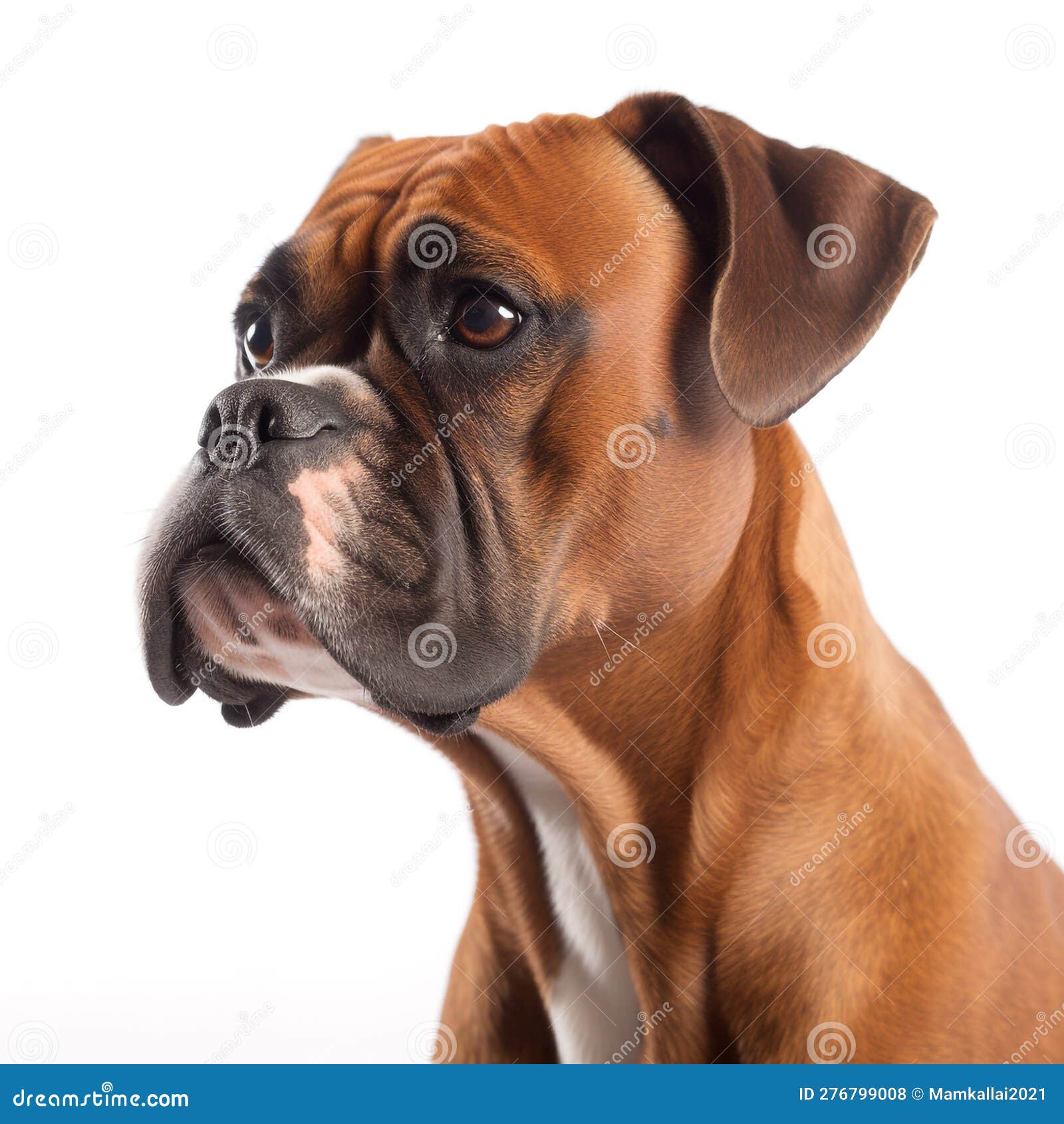 Boxer with a Playful Expression Stock Illustration - Illustration of ...
