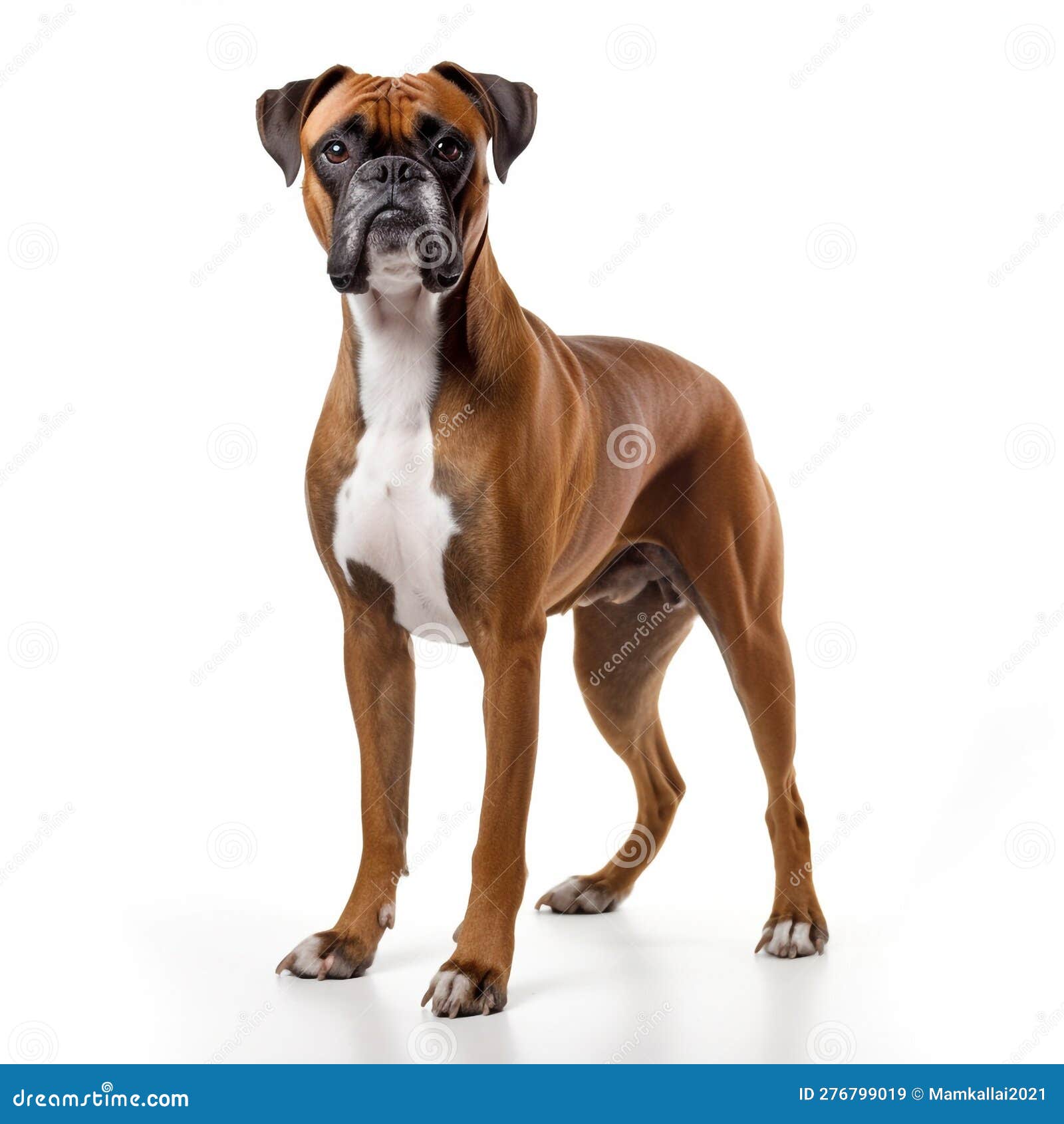 Boxer with a Playful Expression Stock Illustration - Illustration of ...