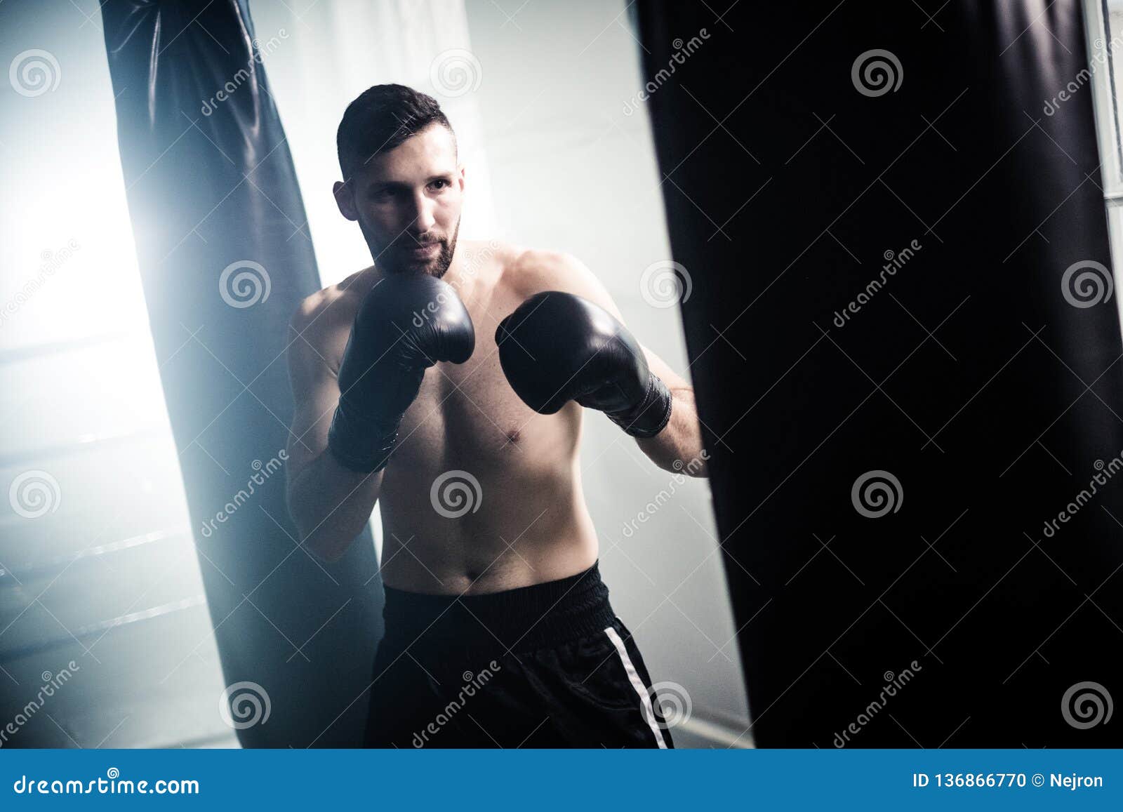 Boxer Preparing for a Hard Fight Stock Photo - Image of boxer ...