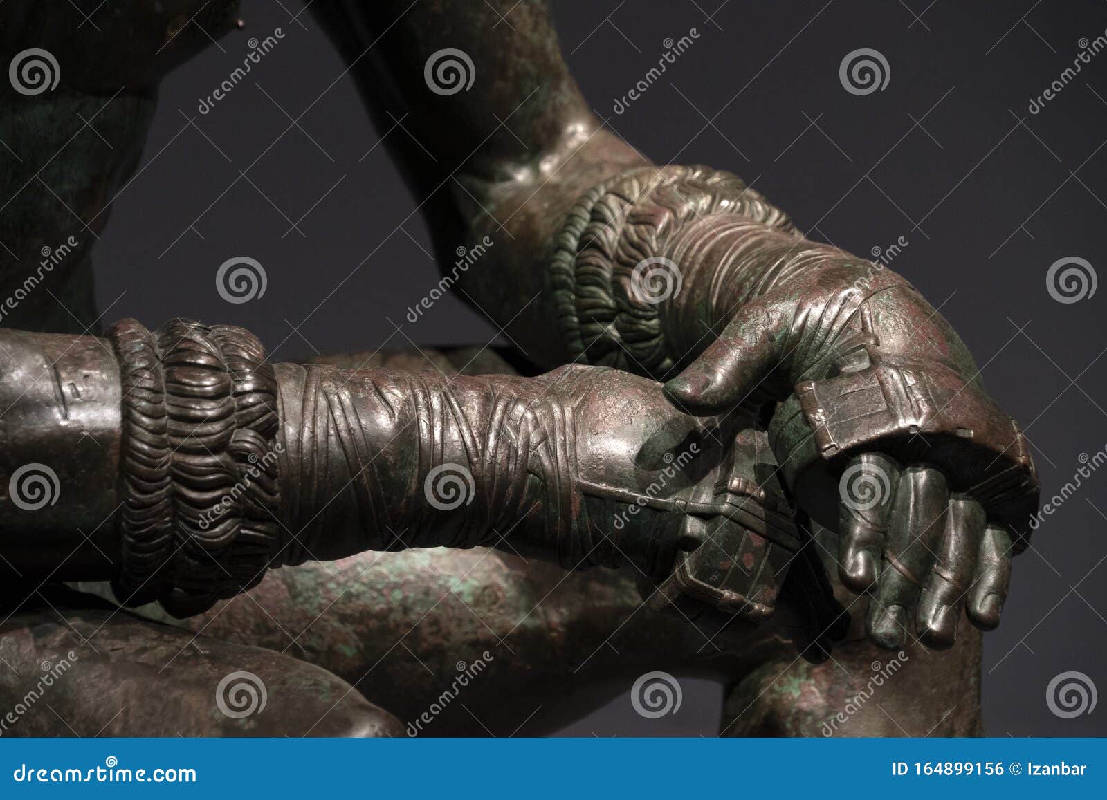 Boxer Face Detail, Ancient Roman Bronze Statue Editorial Image ...