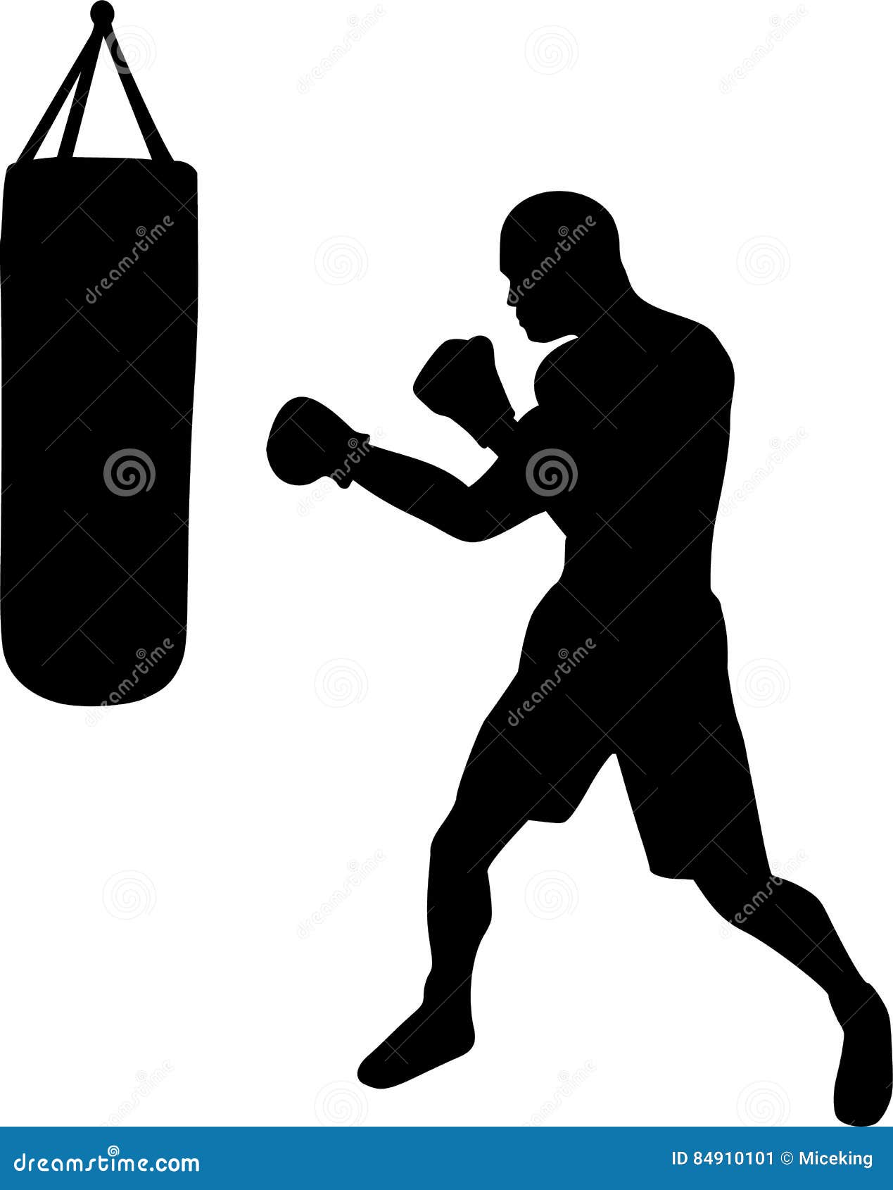 Boxer-punching-bag-DWG Vector Illustration | CartoonDealer.com #109881992
