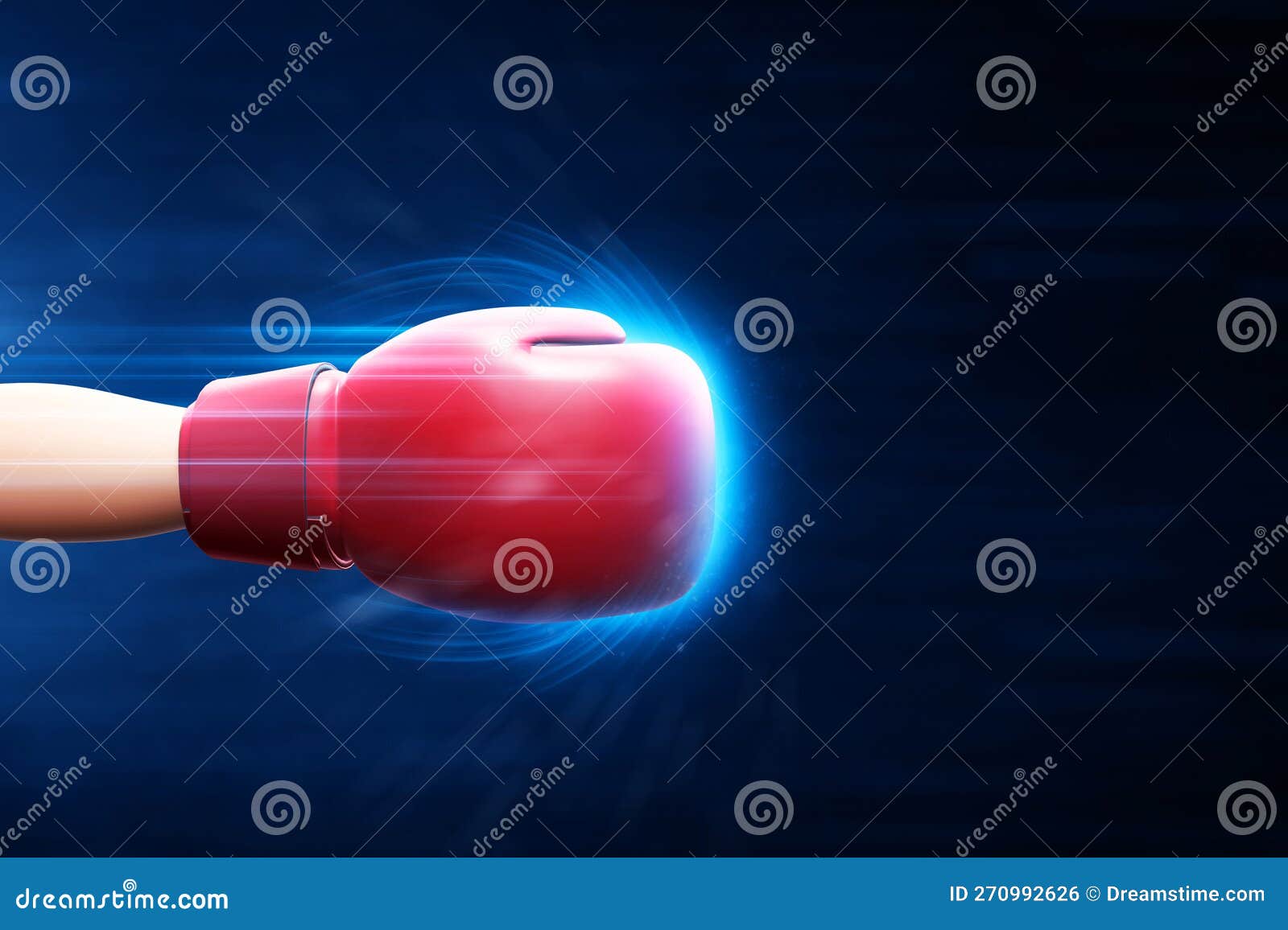 Boxer Punching On 3d Illustrations | CartoonDealer.com #270992626