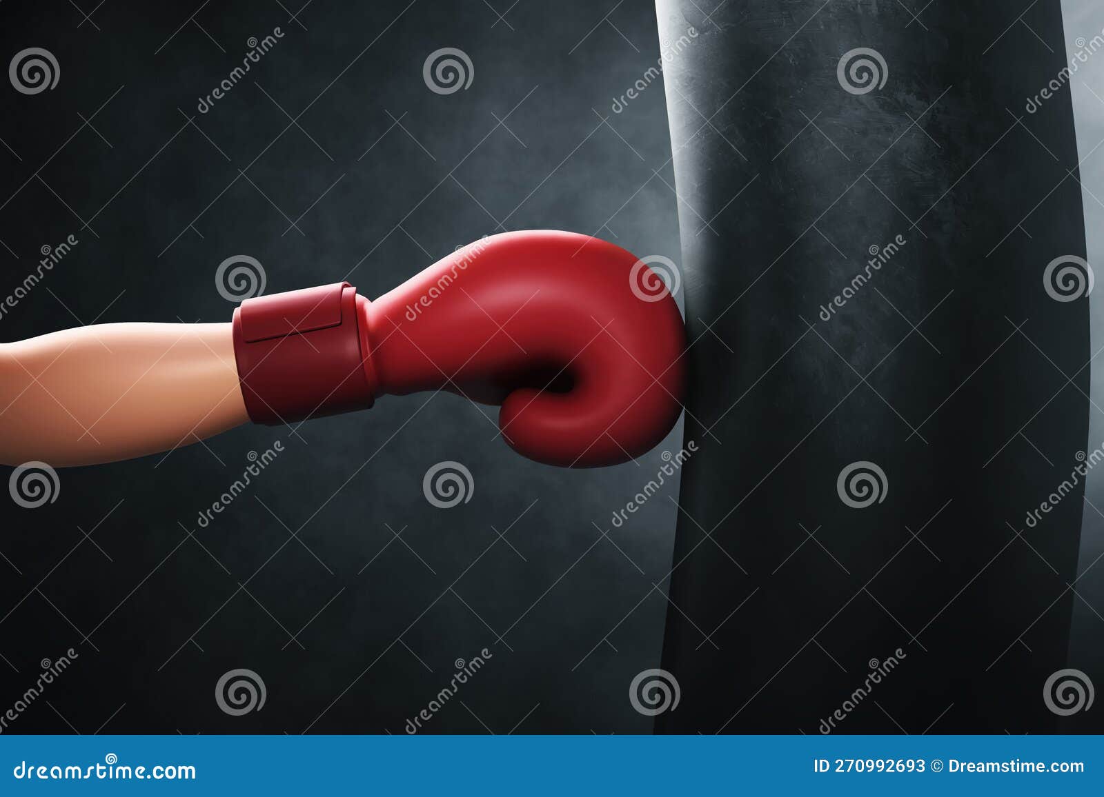 Boxer Punching On 3d Illustrations Royalty-Free Cartoon | CartoonDealer ...