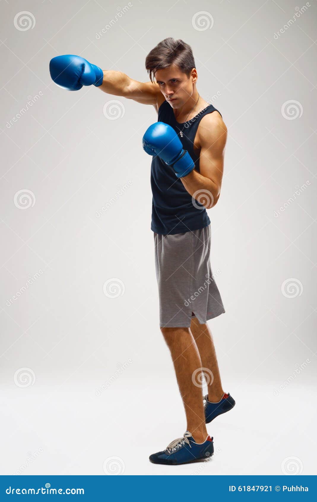 Boxer Ready To Fight. Boxing, Power and Strength, Champion Stock Image ...