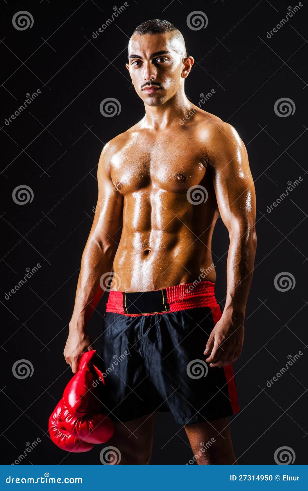 Boxer with red gloves stock photo. Image of manager, boxing - 27314950