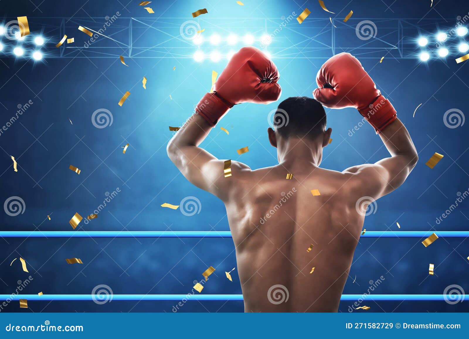 Boxer on the Ring, Sport Themes Stock Image - Image of healthy ...