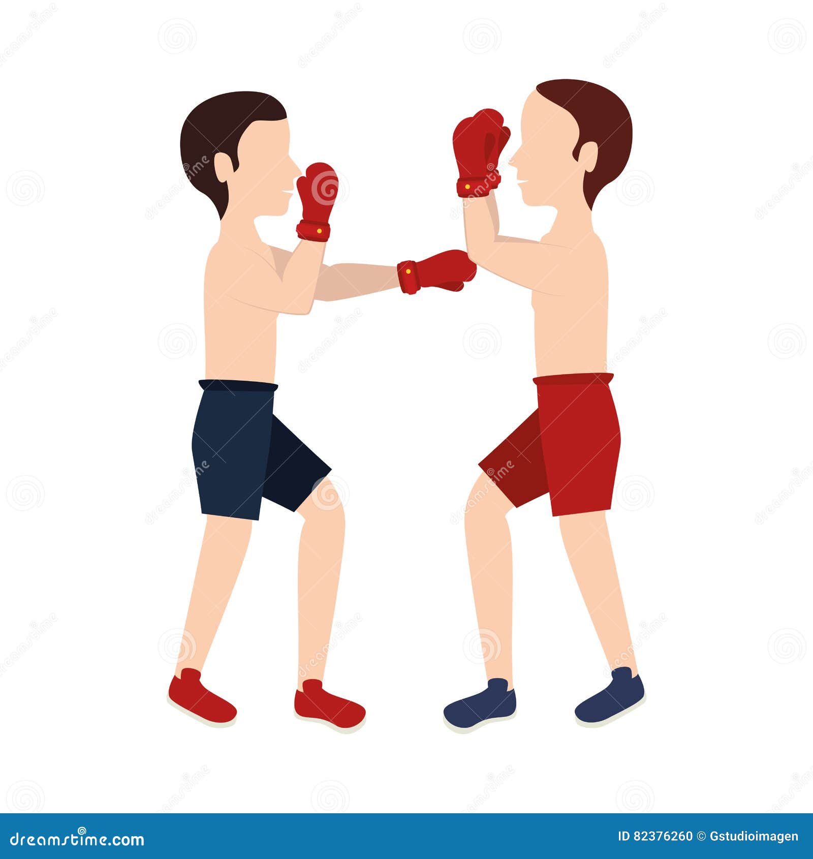 Boxer Silhouette Avatar Icon Stock Illustration - Illustration of ...