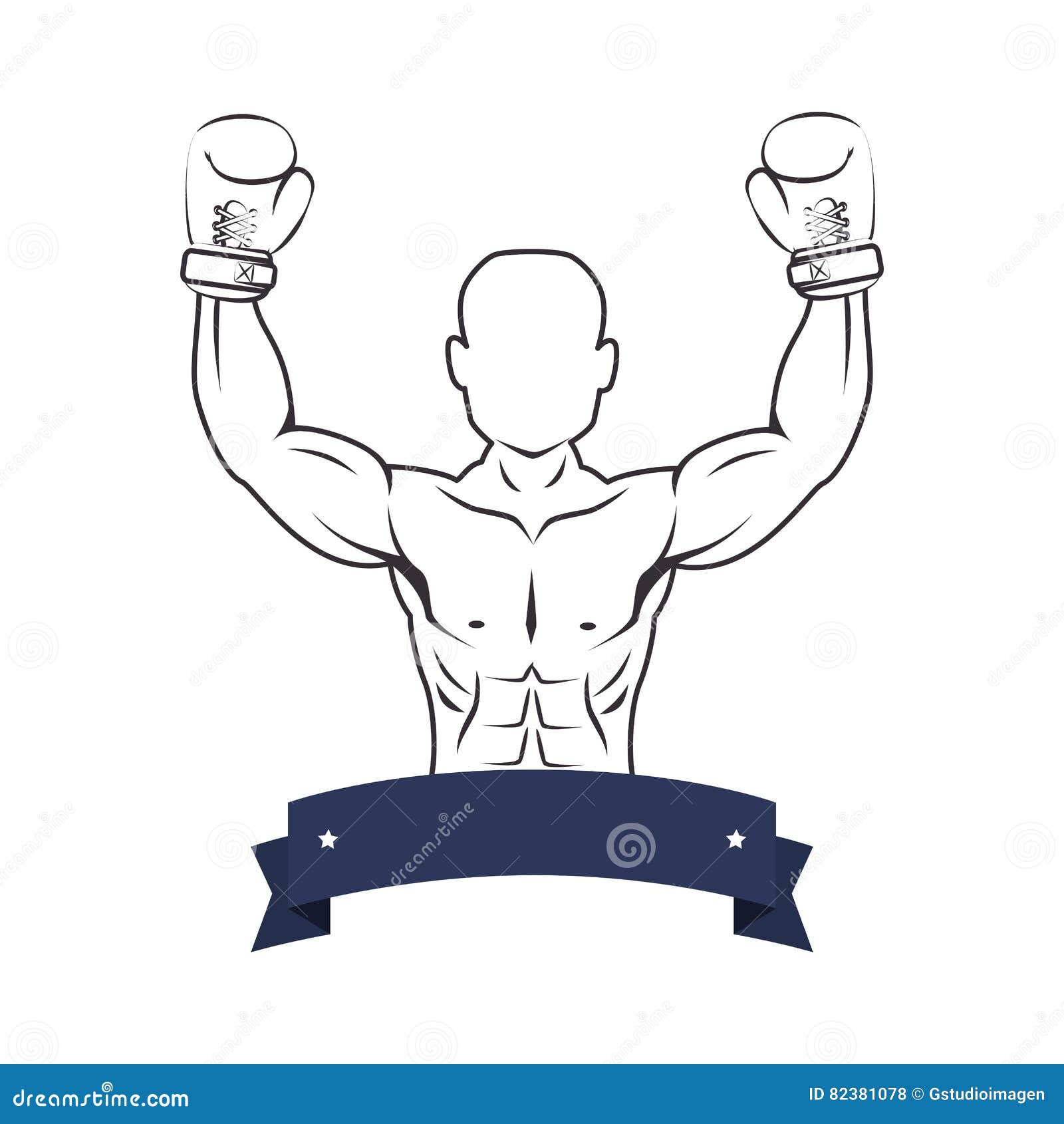 Boxer Silhouette Avatar Icon Stock Illustration - Illustration of boxer ...