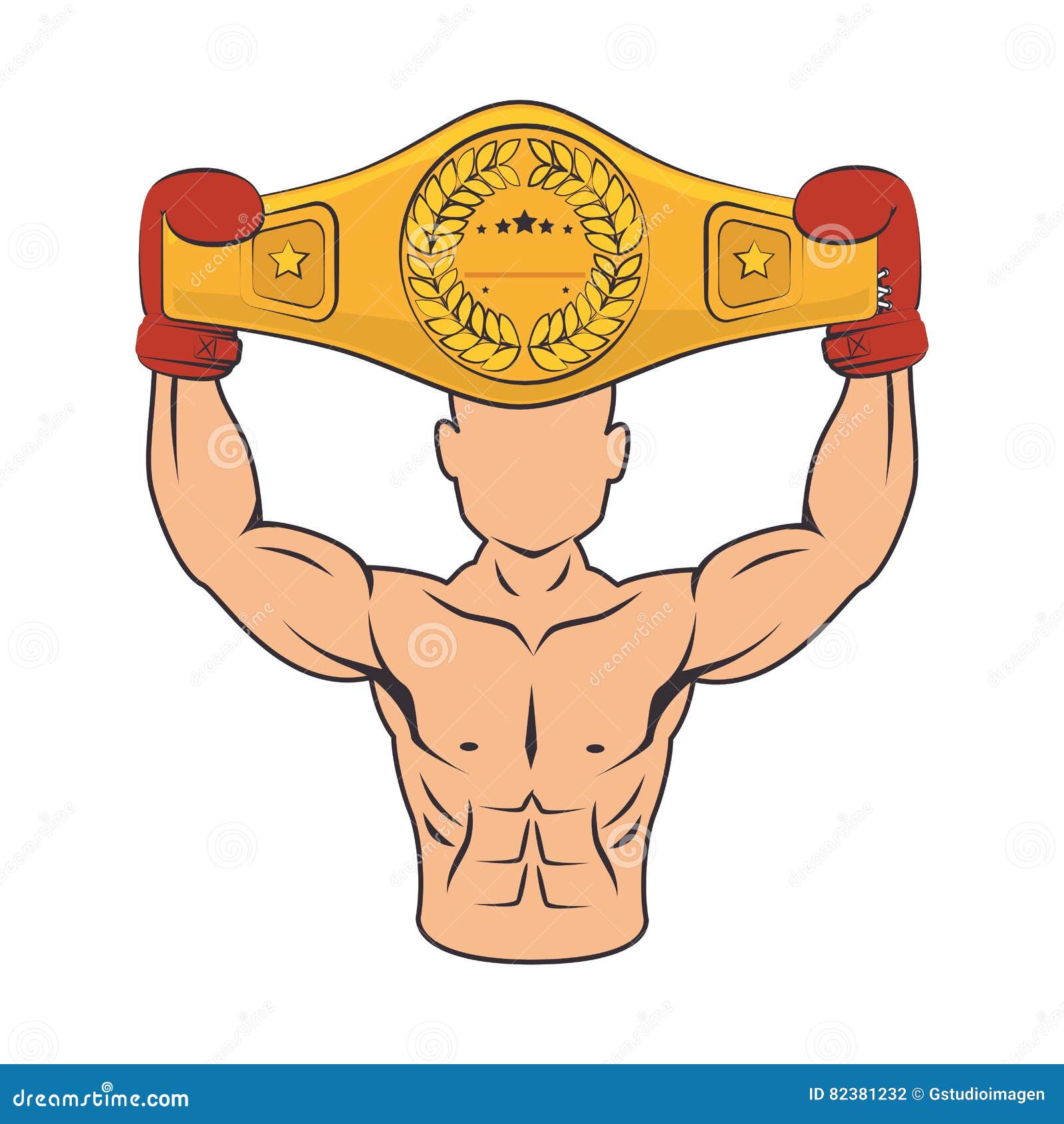 Boxer Silhouette Avatar Icon Stock Illustration - Illustration of ...