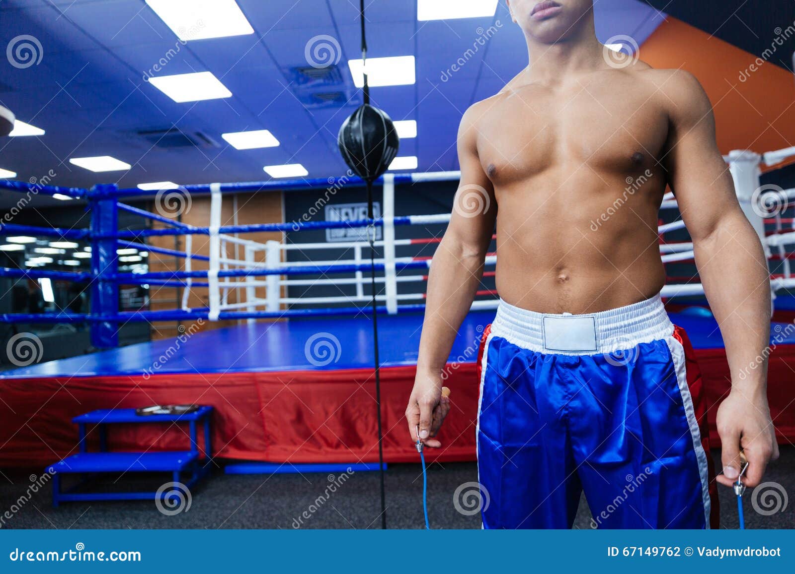 Boxer Standing Near Boxing Ring Stock Photo | CartoonDealer.com #67149762