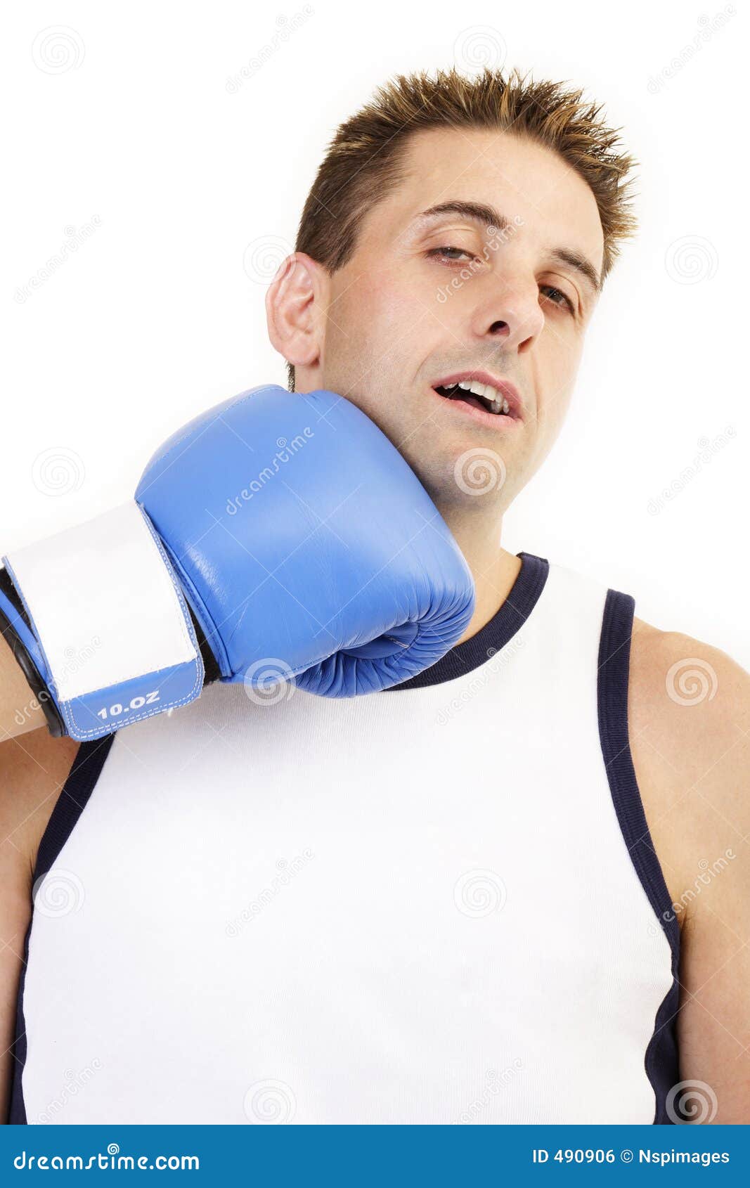 Boxer taking a punch 2 stock photo. Image of loose, gain - 490906