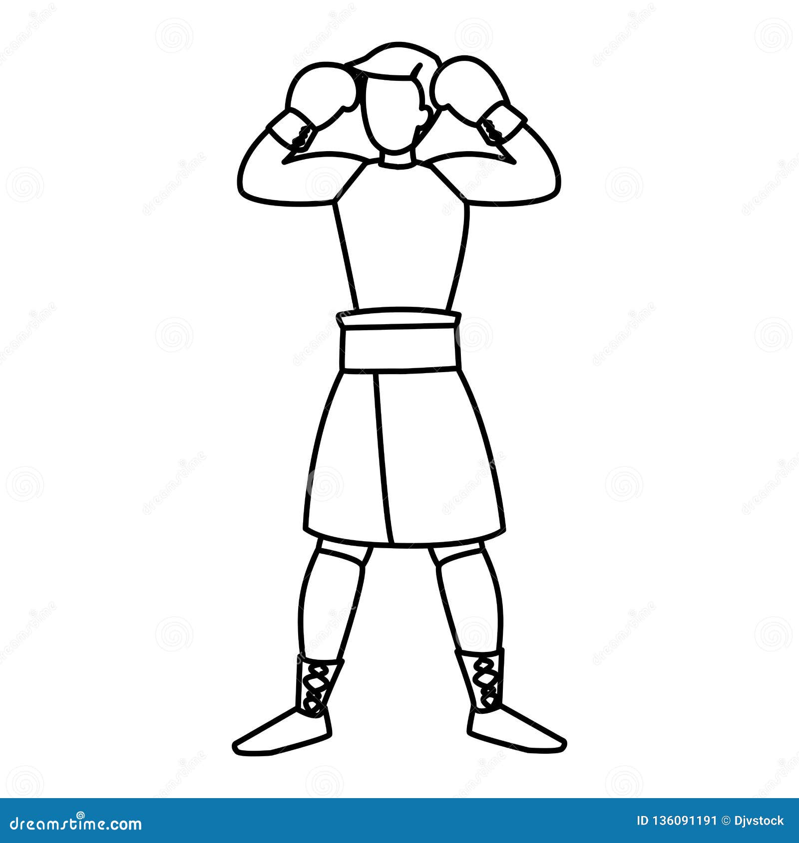 Boxer Training Avatar Character Stock Vector - Illustration of avatar ...