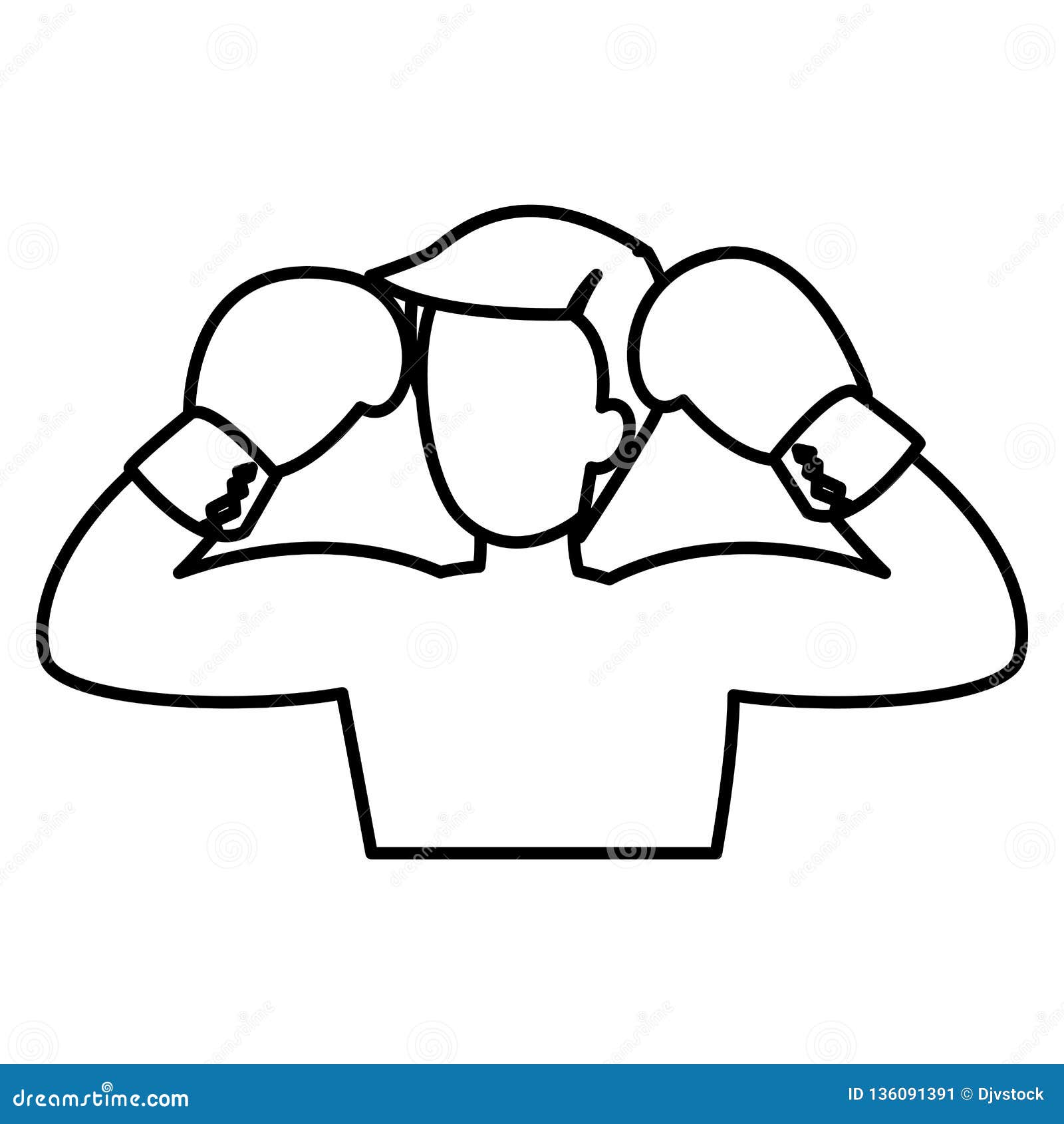 Boxer Training Avatar Character Stock Vector - Illustration of glove ...