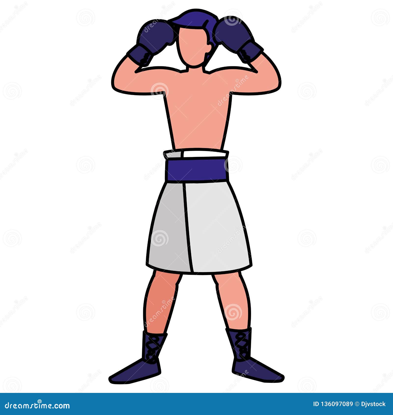 Boxer Training Avatar Character Stock Vector - Illustration of ...